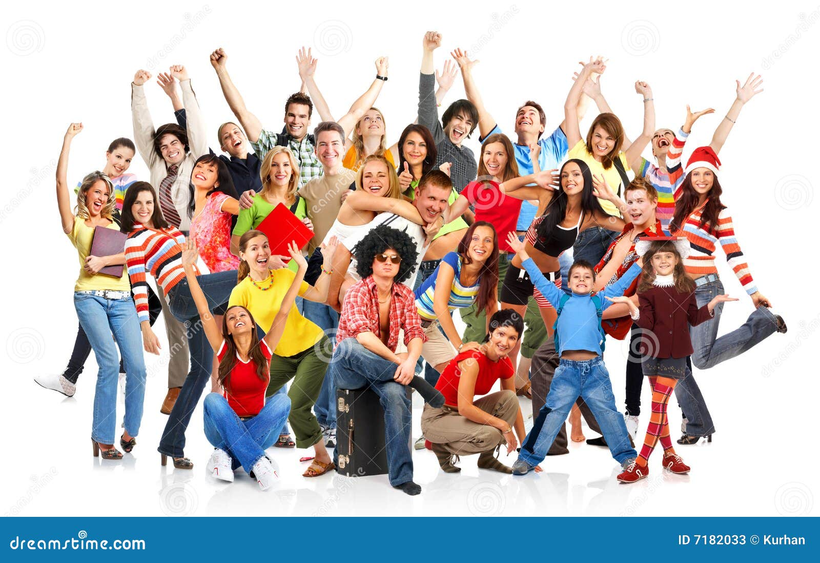 Happy people stock image. Image of happy, family, isolate - 7182033