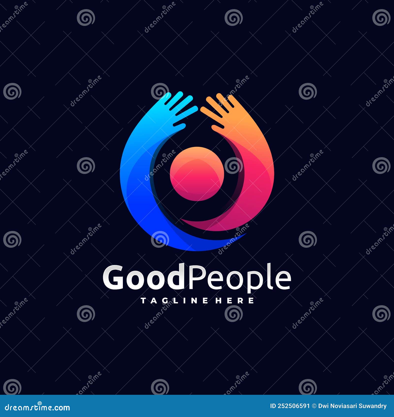 Happy People Circle Logo Icon Stock Vector - Illustration of creative ...