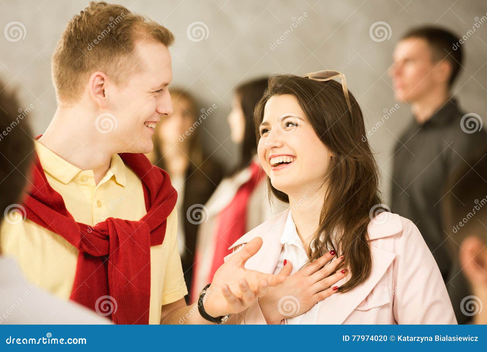 Happy people in the crowd stock photo. Image of sunglasses - 77974020