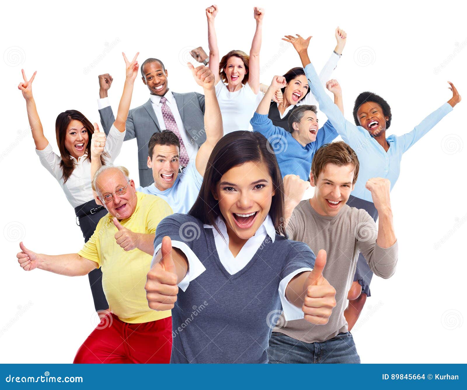 Happy people crowd. stock photo. Image of glad, happiness - 89845664