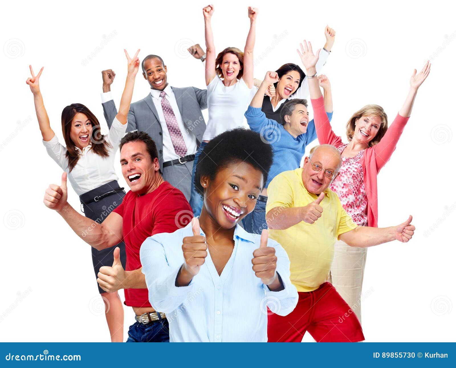 Happy people crowd. stock photo. Image of joyful, emotion - 89855730
