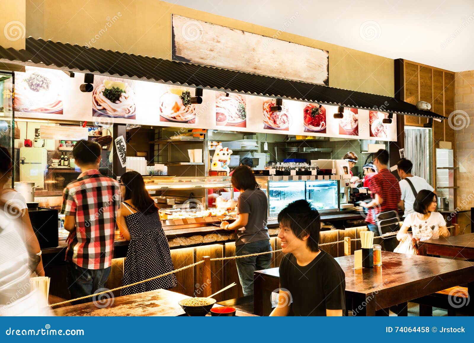 Happy People Eating Japanese Food Editorial Stock Photo - Image of beef ...