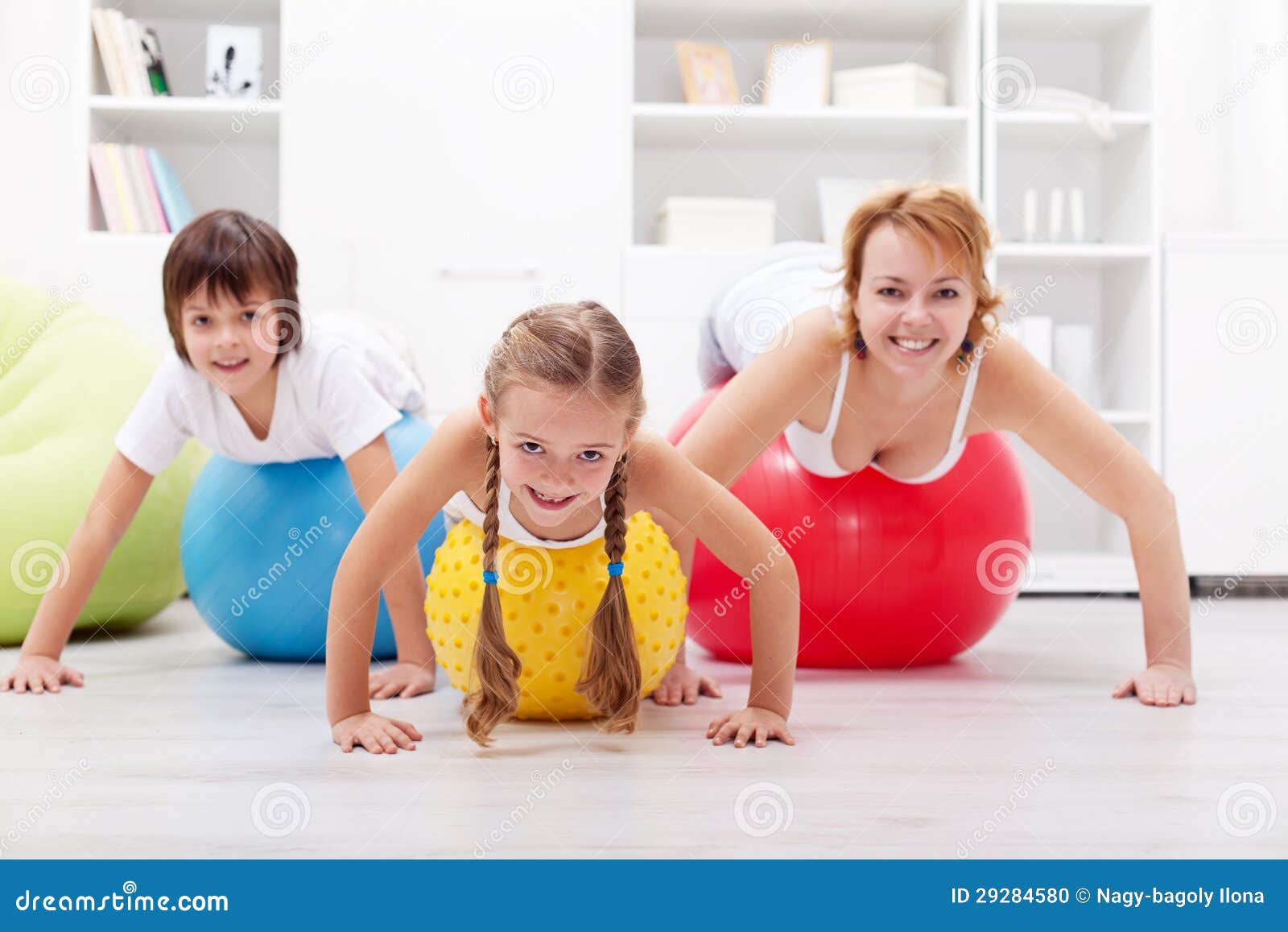 Happy People Exercising Stock Photo - Image: 29284580