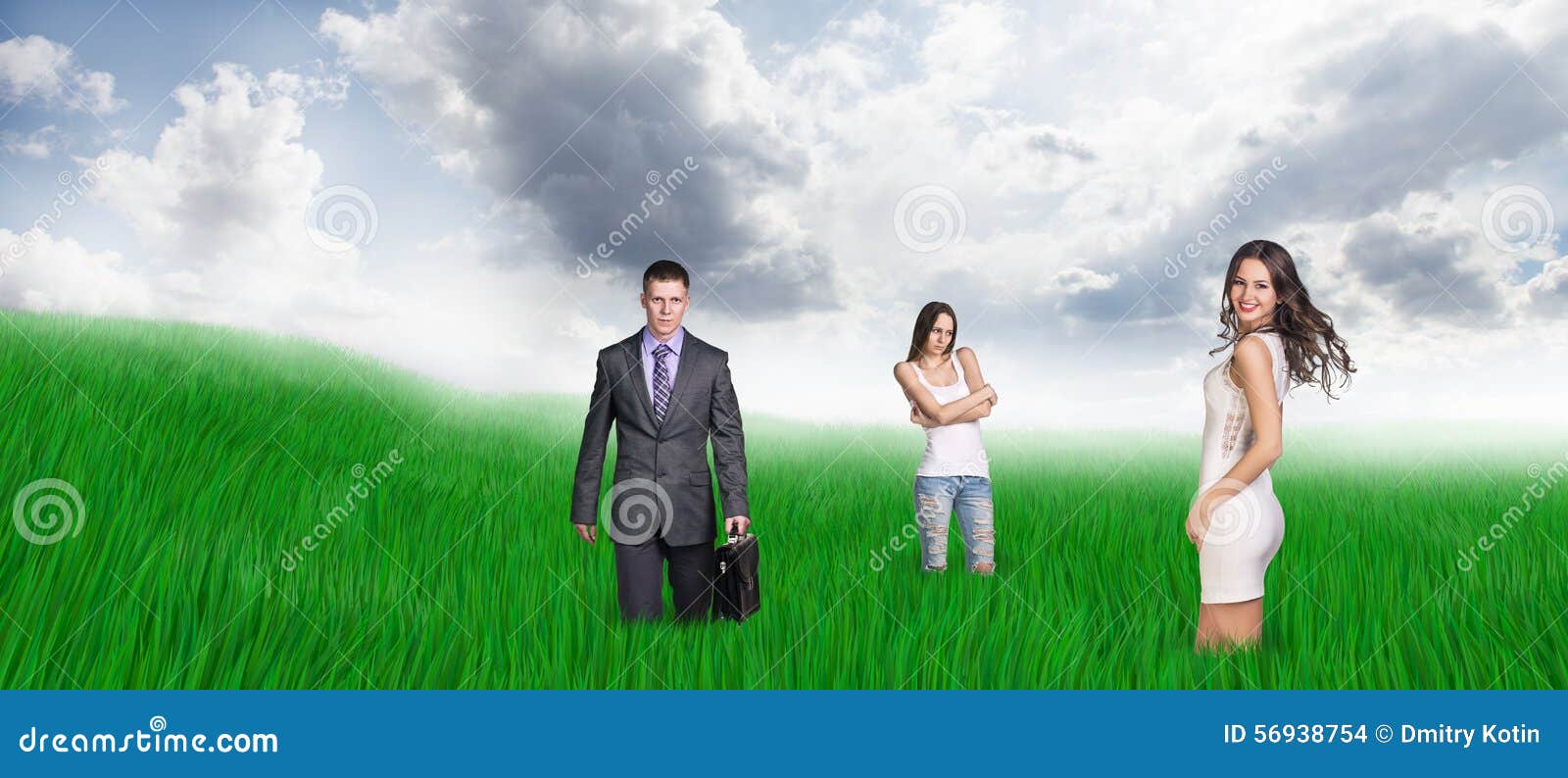 Happy people on field stock photo. Image of enjoy, health - 56938754