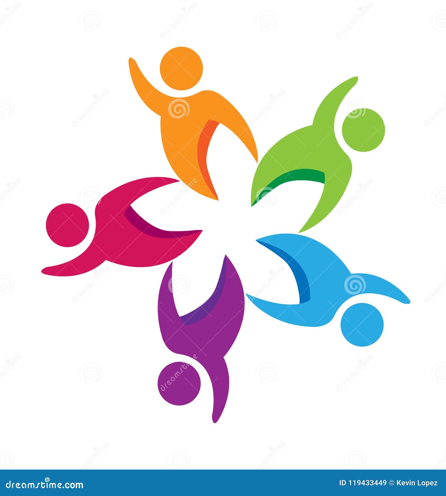 Happy People Group Team Vector Stock Vector - Illustration of business ...