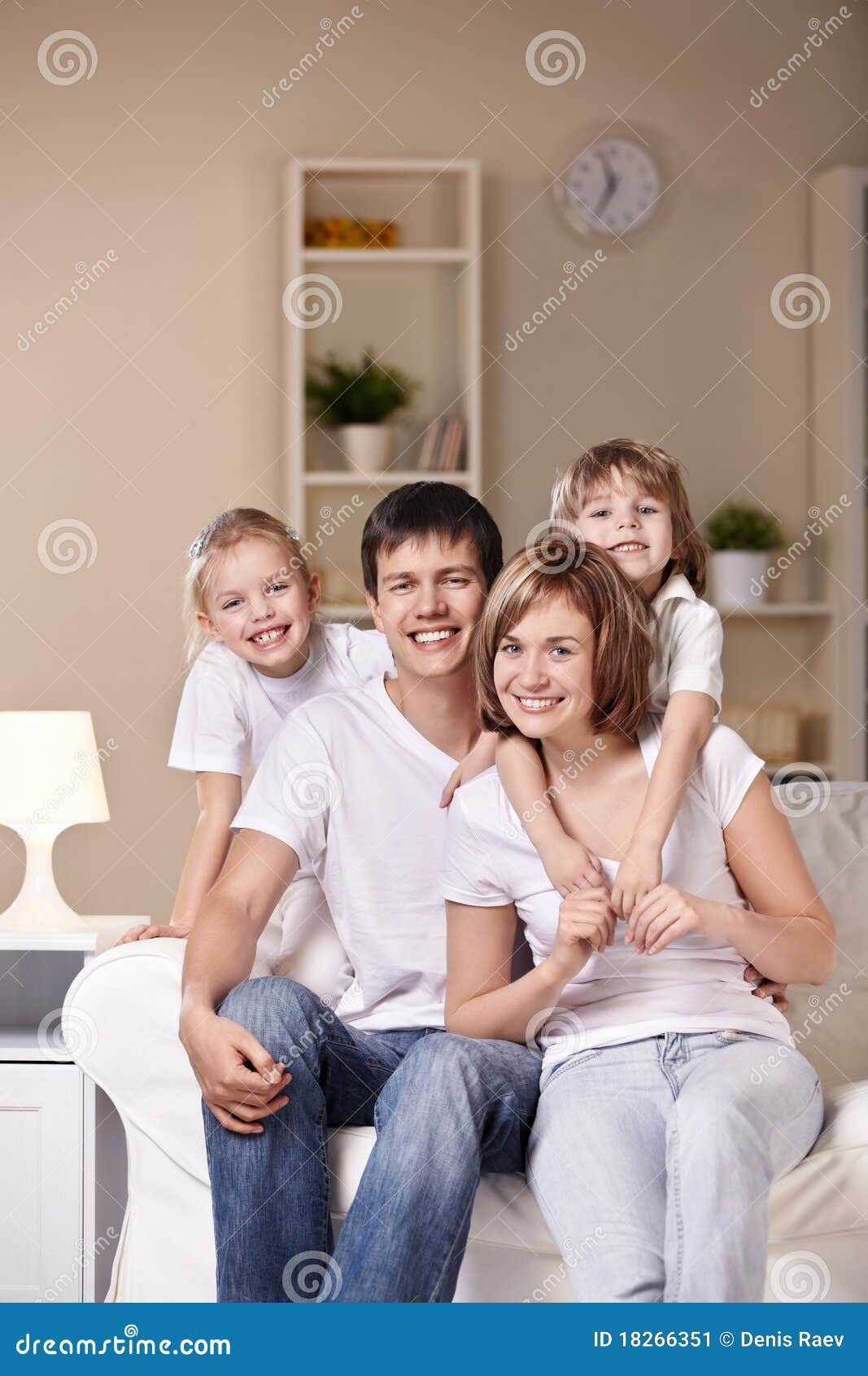 Happy people at home stock image. Image of expressing - 18266351