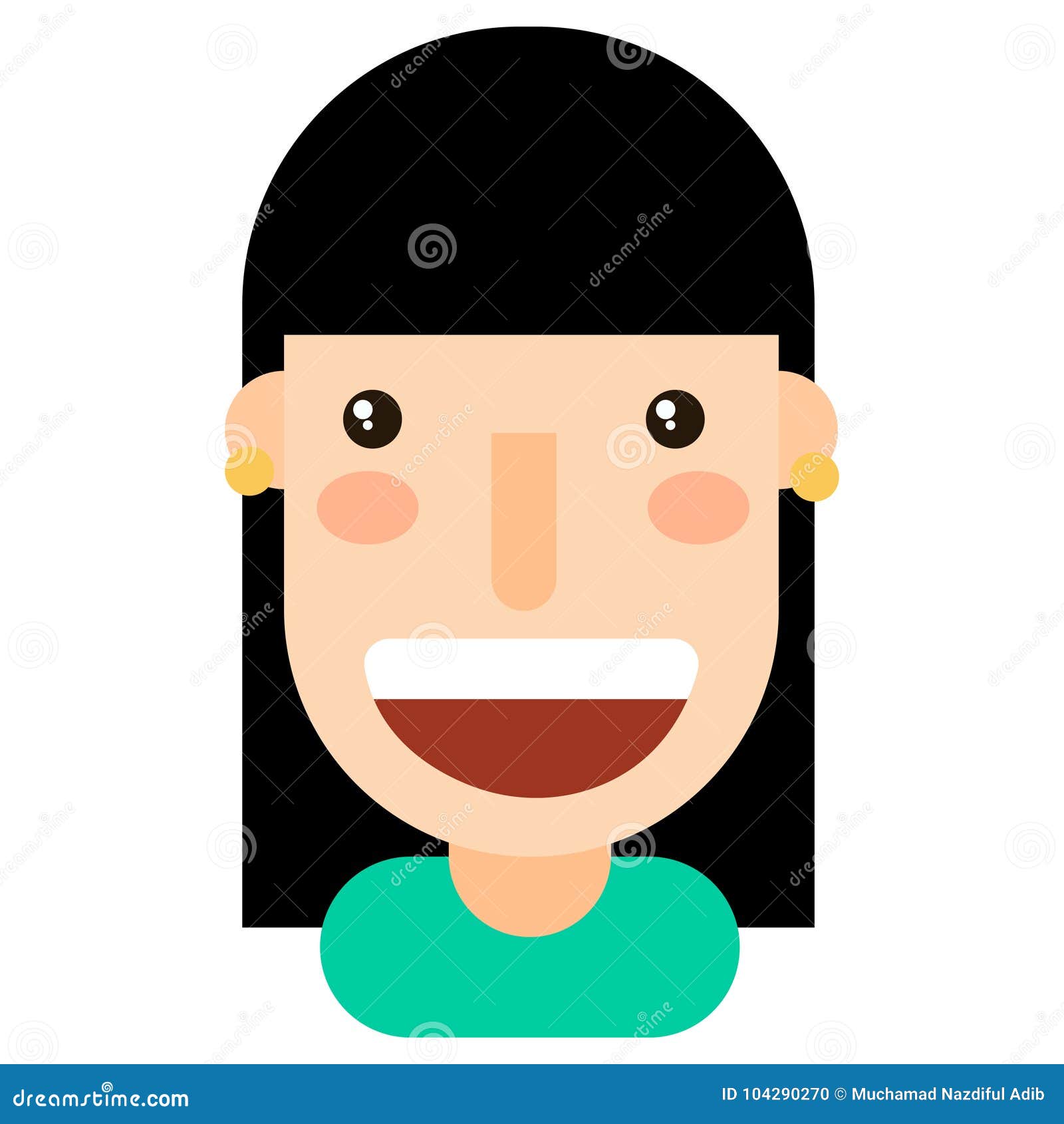 Happy people icon stock vector. Illustration of design - 104290270