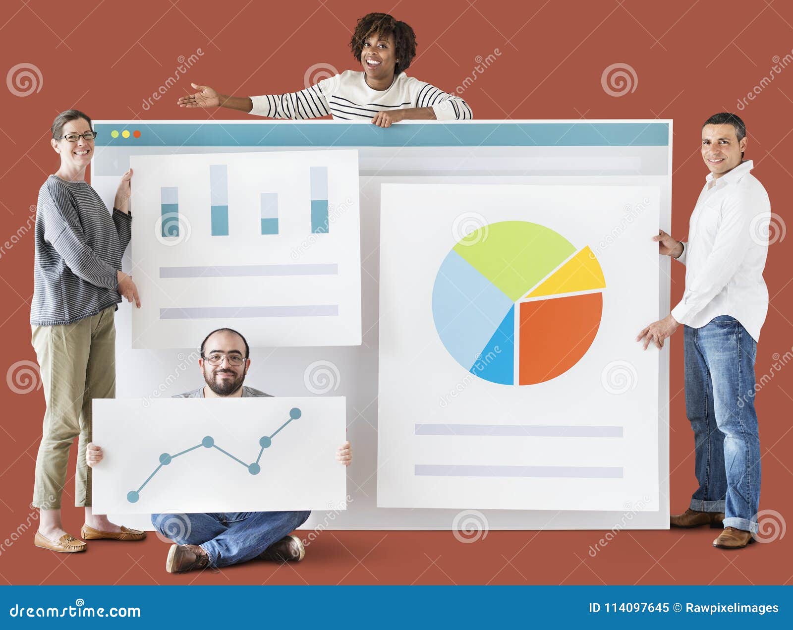 Happy People with Internet Browser Stock Image - Image of friends ...