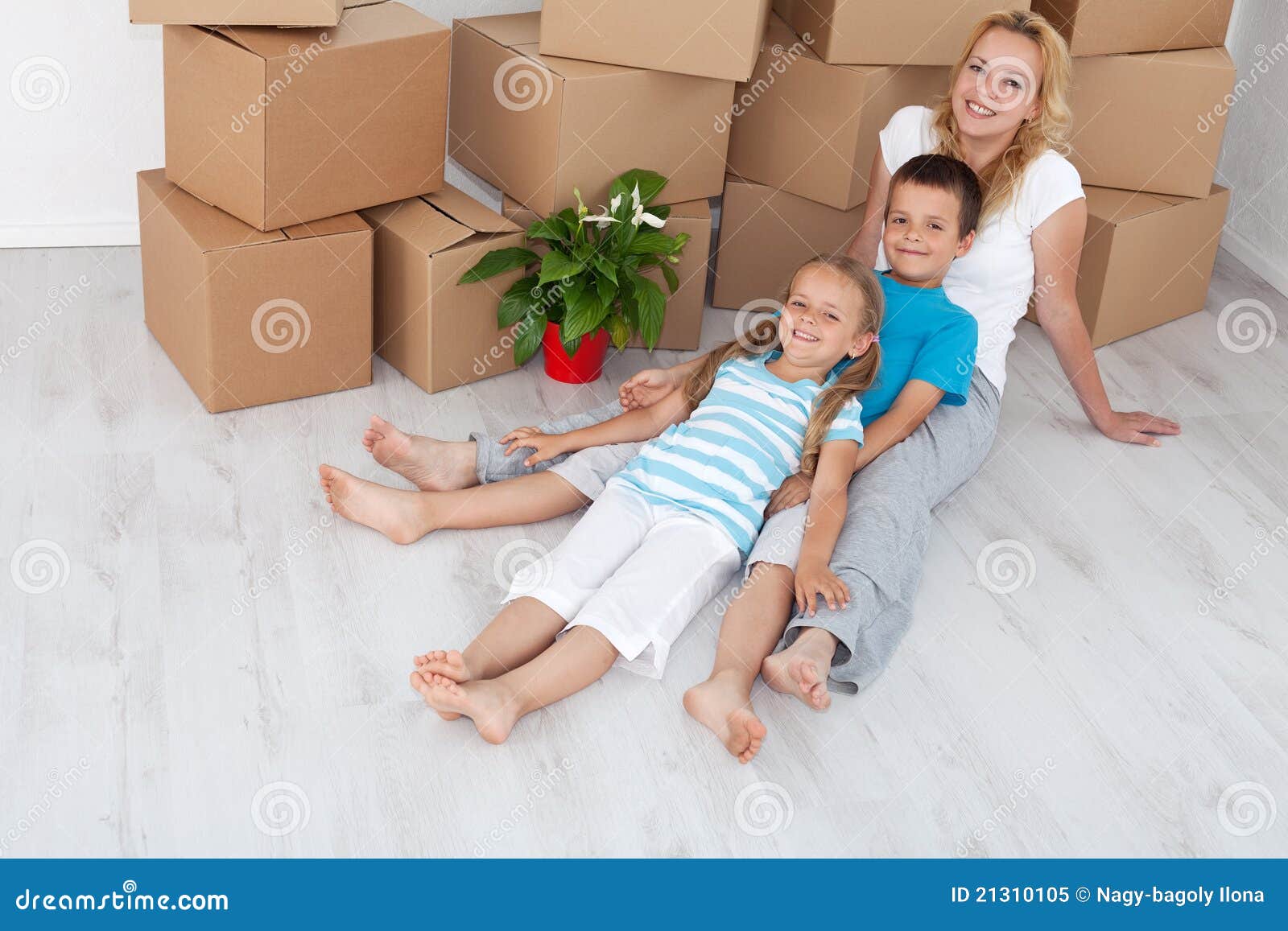 Happy People in Their New Home Stock Image - Image of laugh, property ...