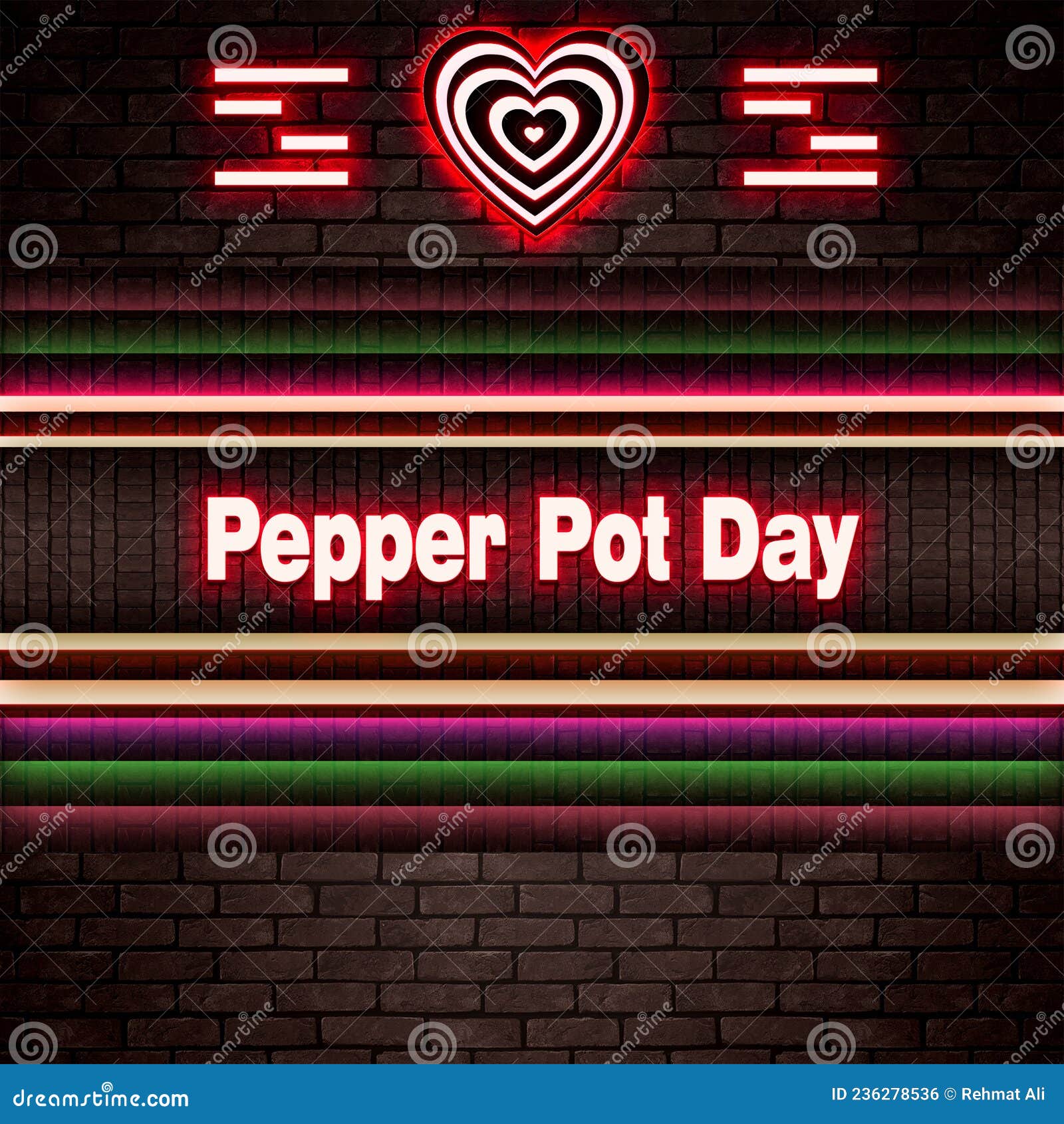 December Month , Pepper Pot Day, Text Effect on Bricks Background Stock ...