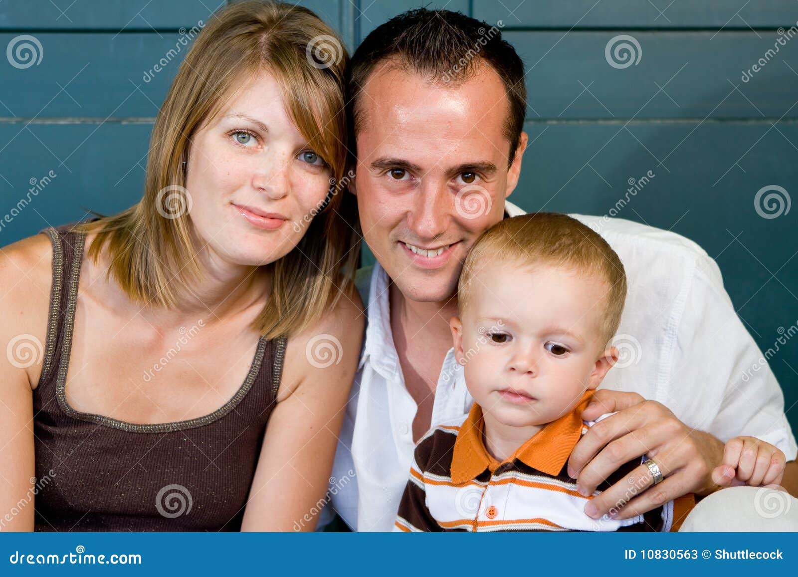 Happy perfect young family stock image. Image of house - 10830563