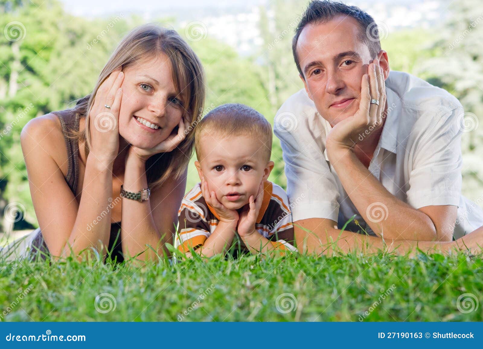 Happy perfect young family stock image. Image of laughing - 27190163