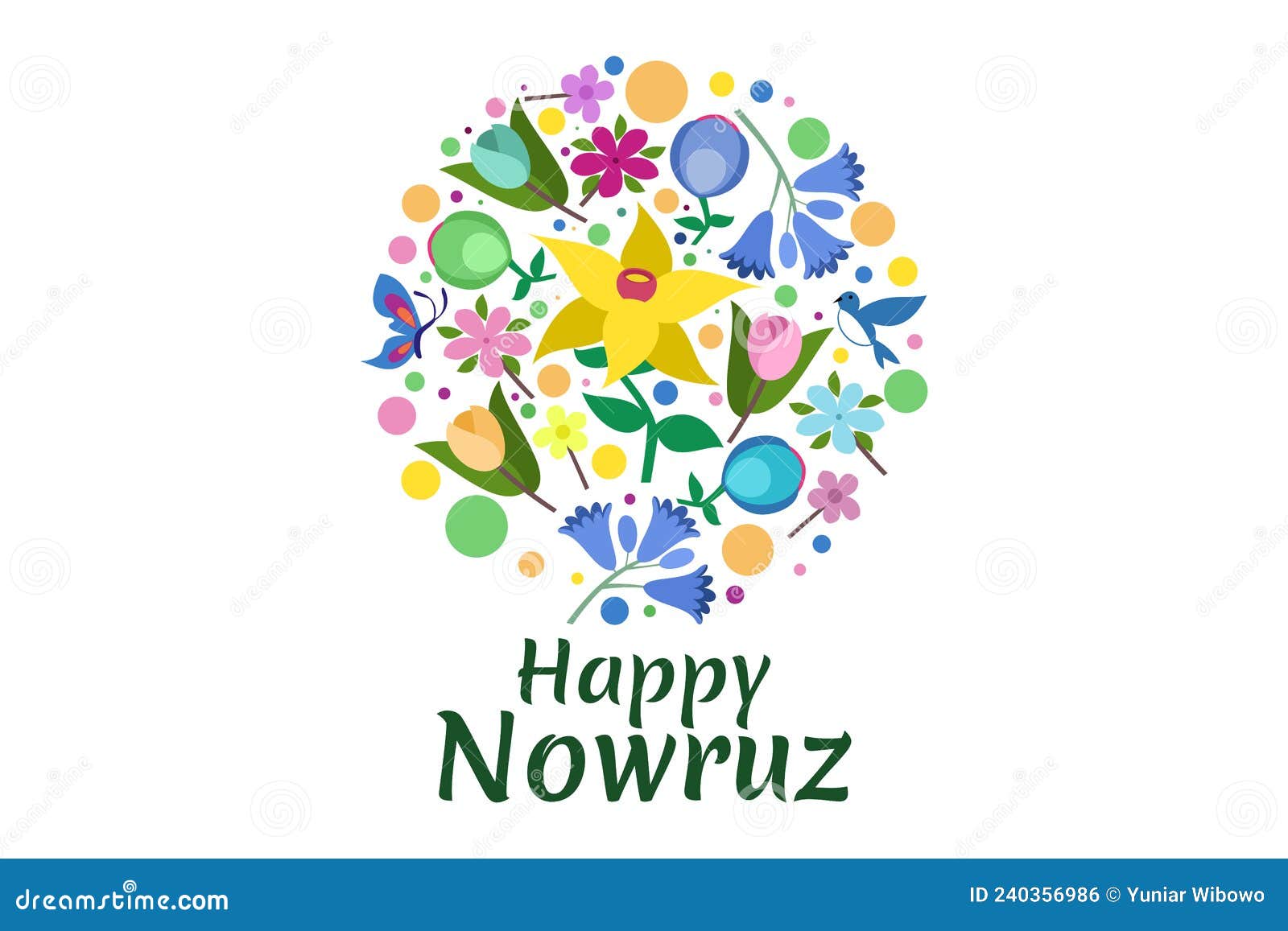 Happy Persian New Year Nowruz Vector Illustration. Stock Vector ... Happy Persian New Year Nowruz Vector Illustration. Stock Vector ...