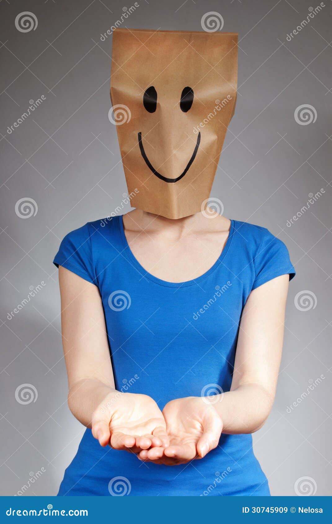 Happy Person Holding Up Hands Stock Image - Image of gift, luck: 30745909