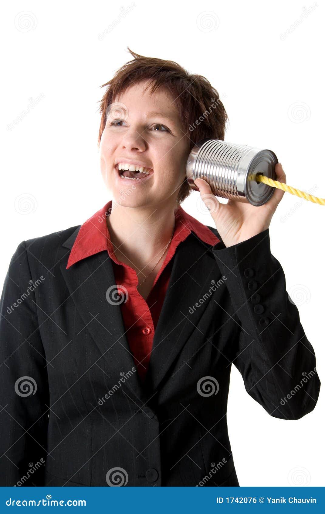 Happy phone stock photo. Image of businesswoman, talk - 1742076