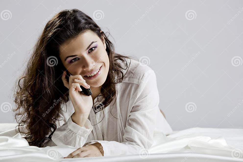 Happy phone call stock photo. Image of friendly, background - 15872078