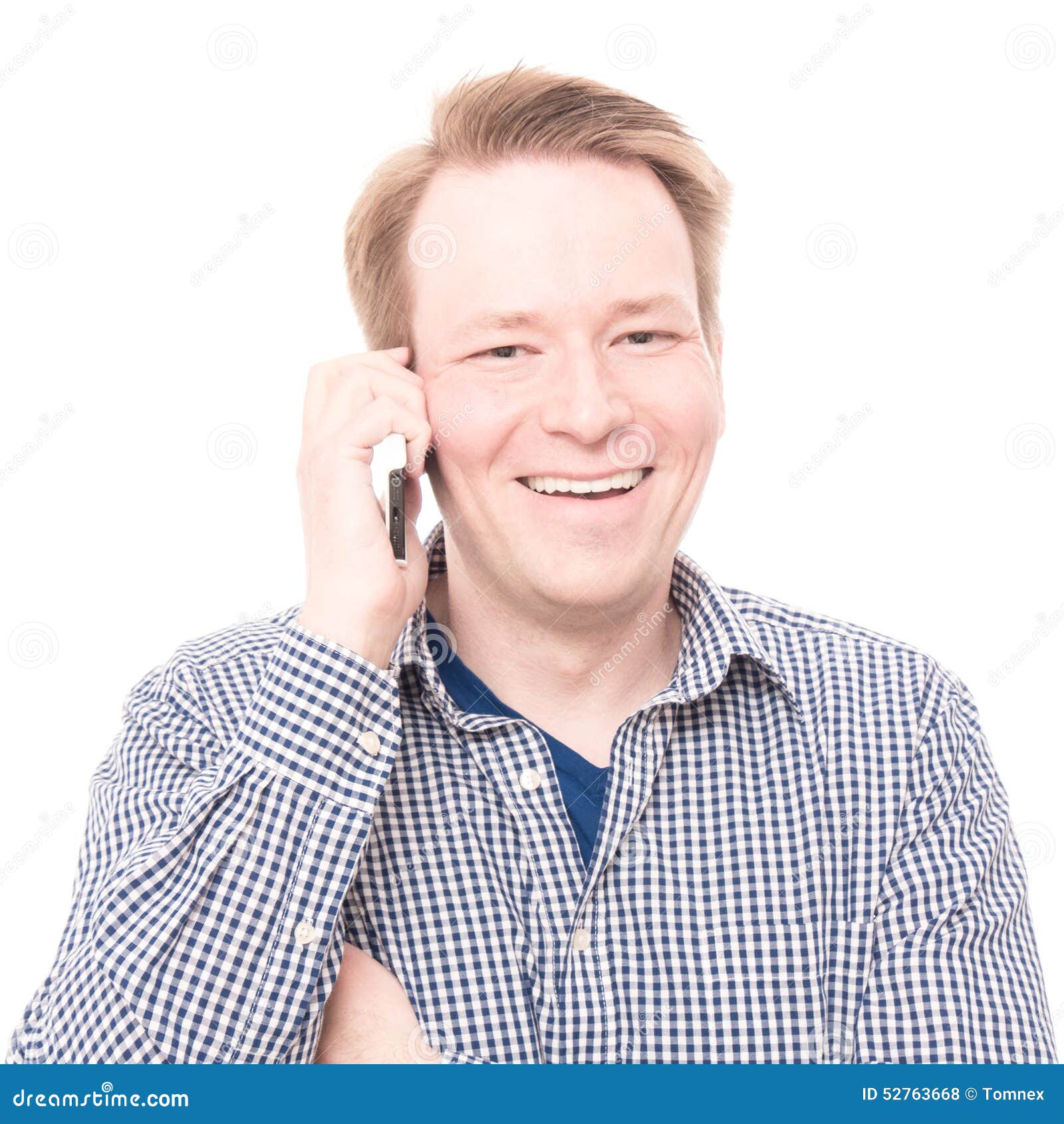 Happy phone call stock photo. Image of happy, phone, facial - 52763668