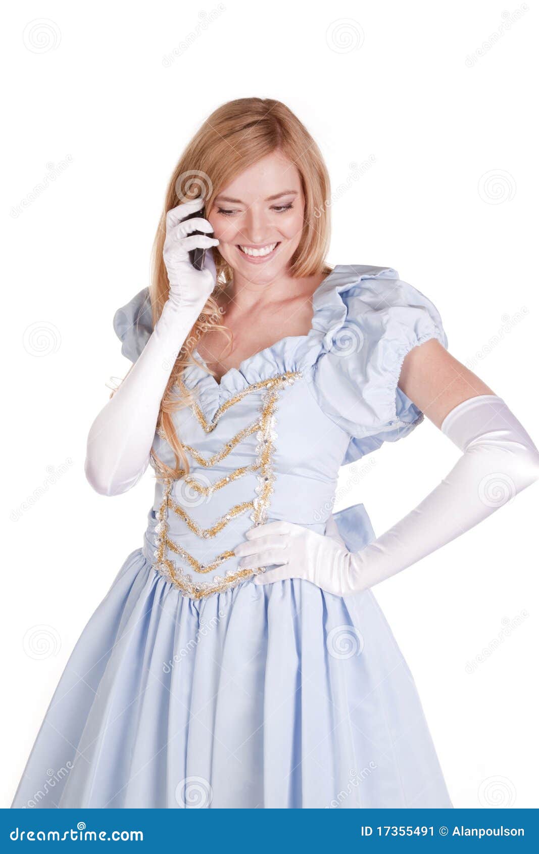Happy phone Cinderella stock image. Image of imagination - 17355491