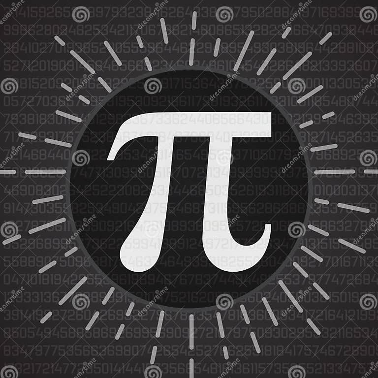 Happy Pi Day Banner March 14th 3.14 Digits of Pi Vector Stock Vector ...