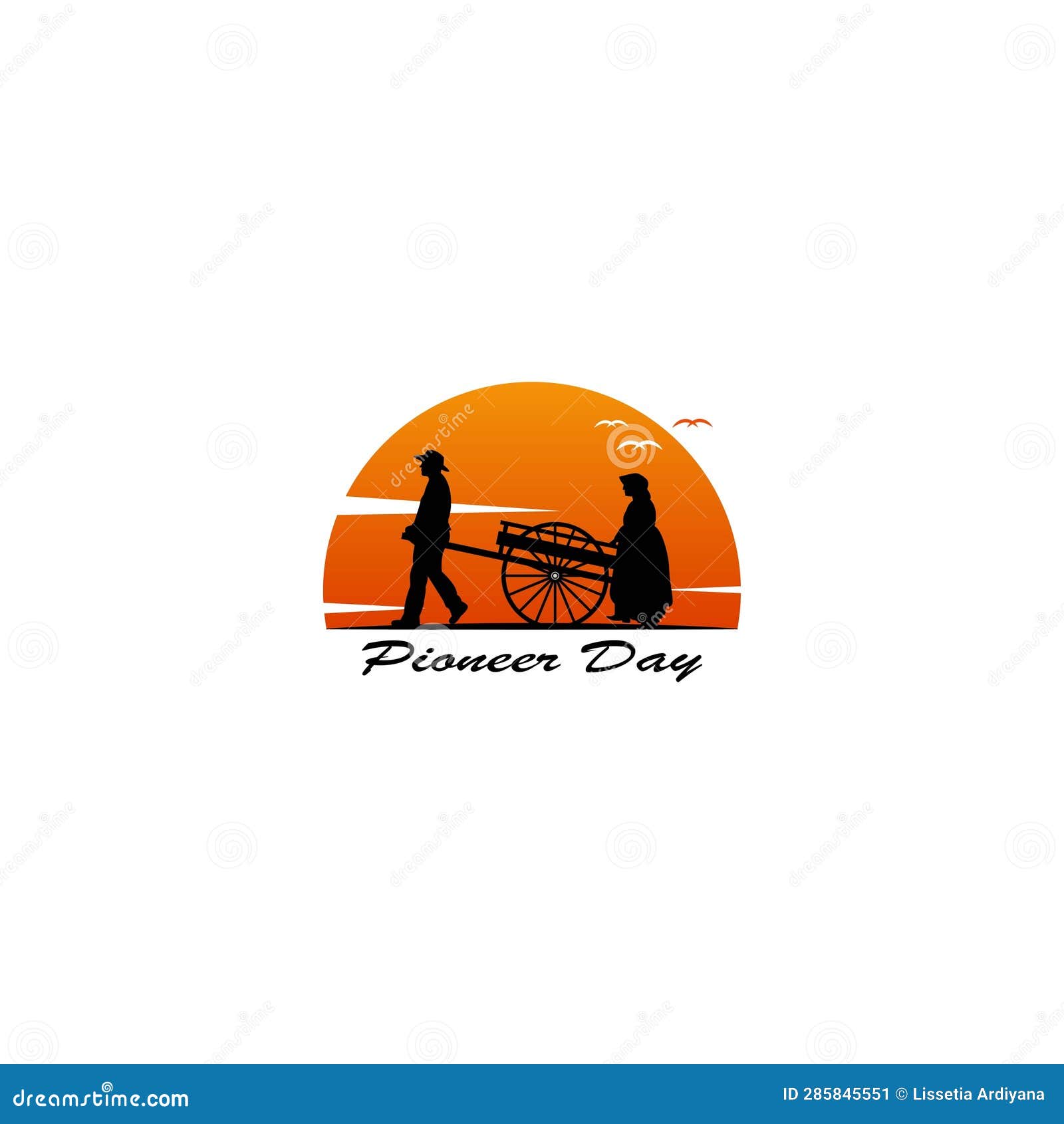 Happy Pioneer Day Vector Graphics Stock Vector - Illustration of ...