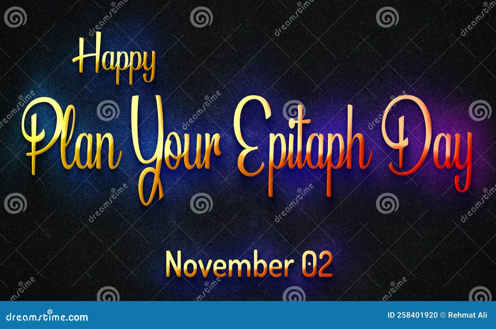 Happy Plan Your Epitaph Day, April 06. Calendar Of April Retro Text ...