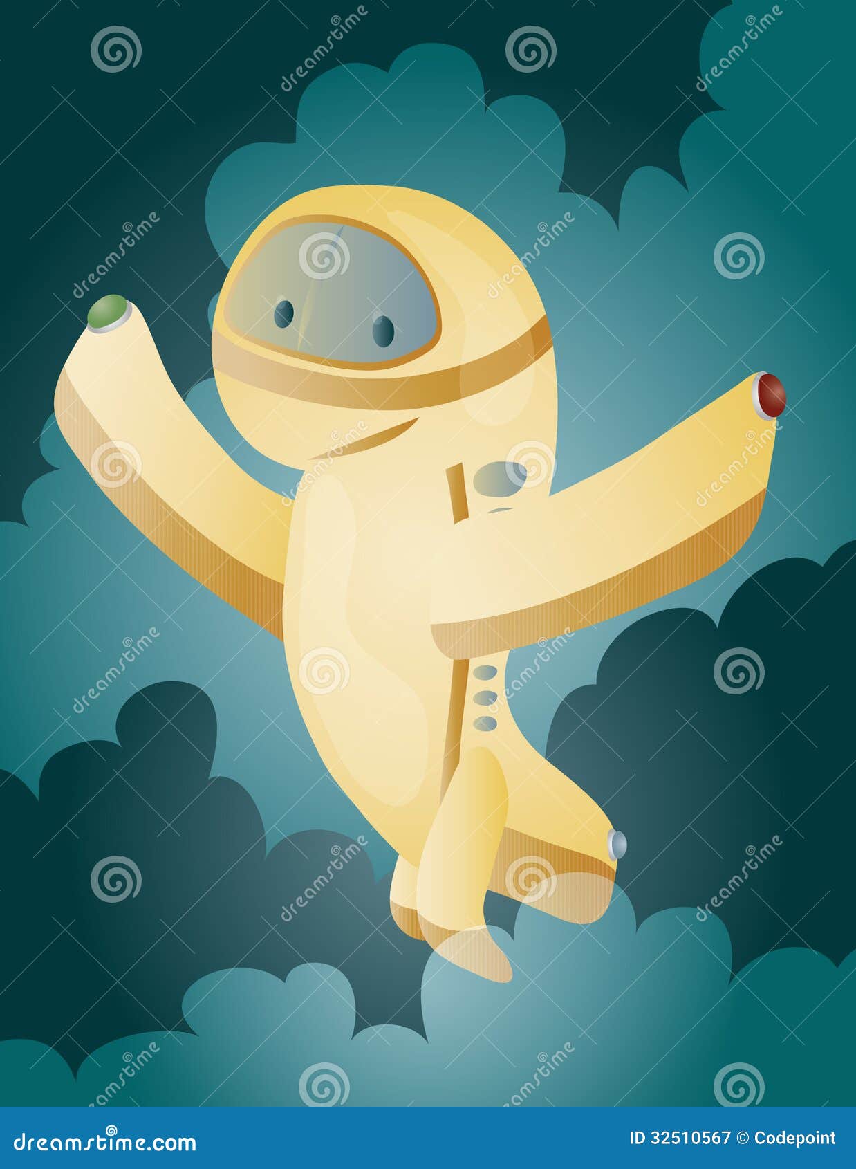 Happy Plane stock vector. Illustration of cartoon, vector - 32510567