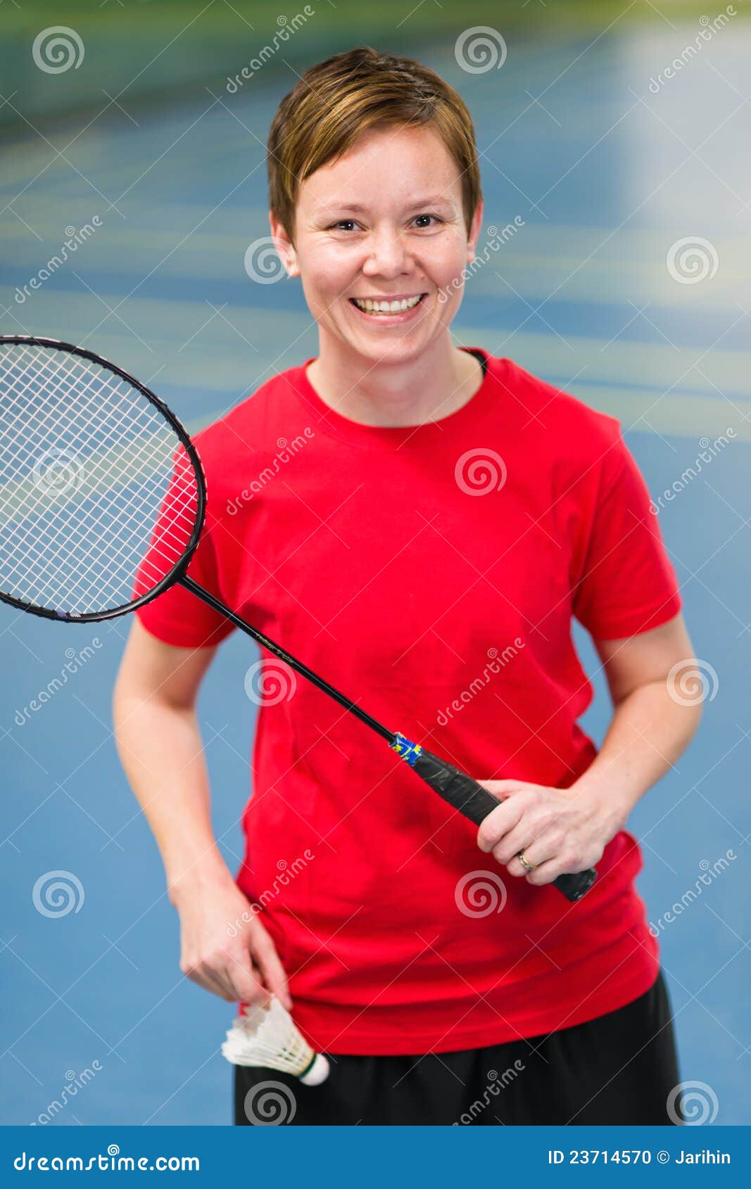 Happy player stock photo. Image of shuttlecock, player - 23714570