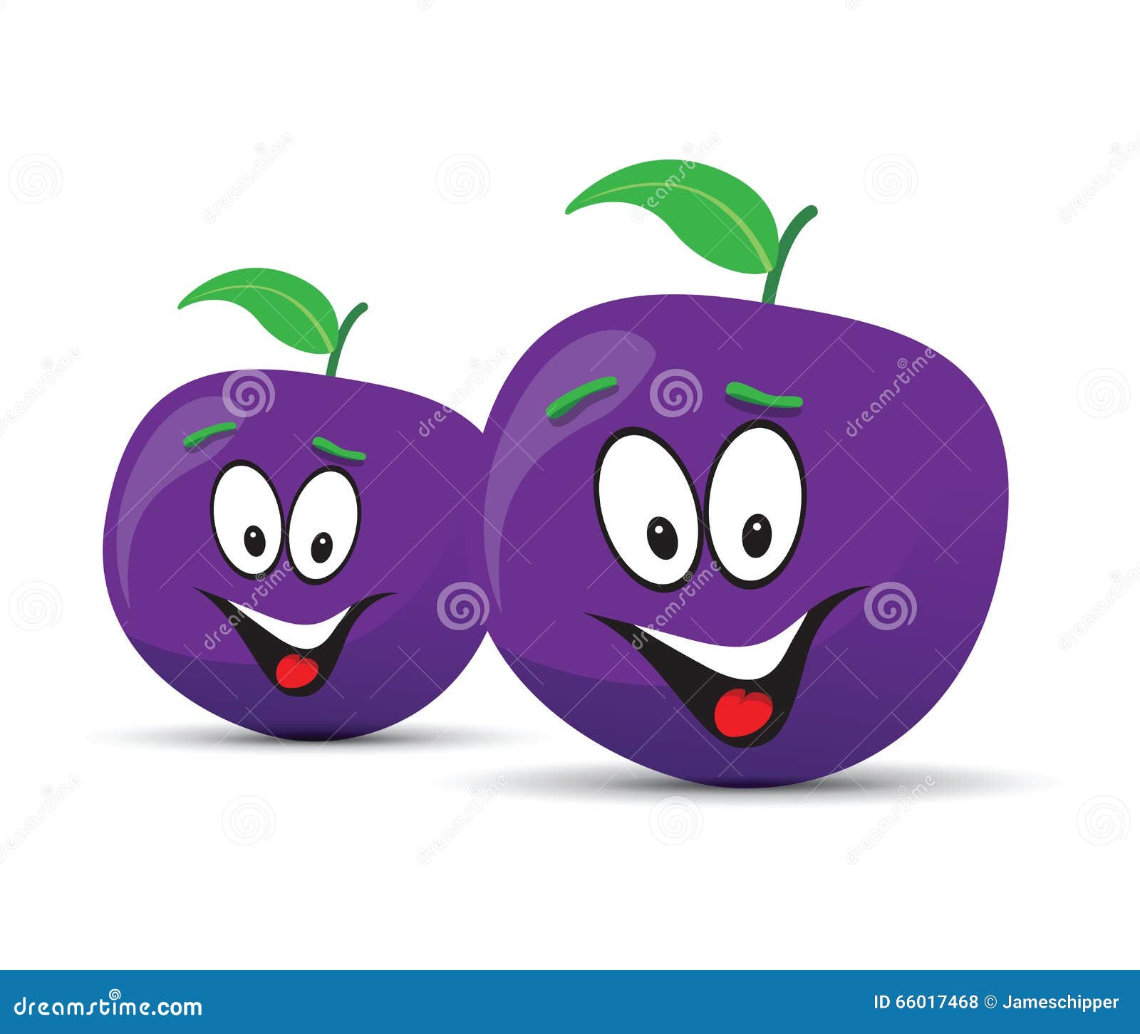 Happy plum face stock illustration. Illustration of juice - 66017468
