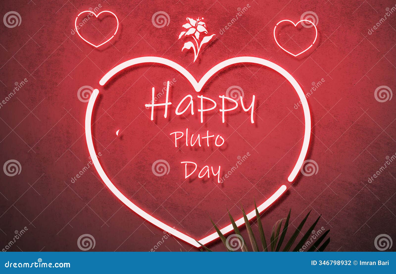 Happy Pluto Day Neon Text Effects, Stock Photo - Image of beliefs ...
