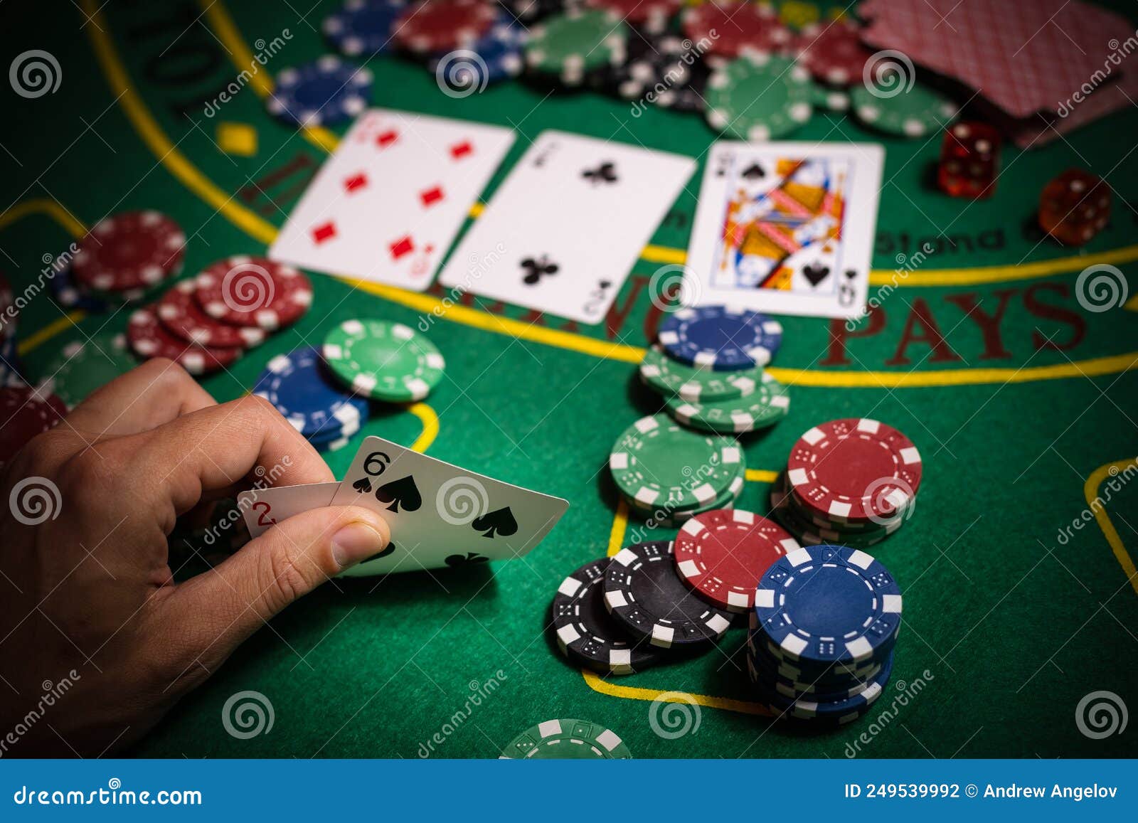 Happy Poker Player Winning and Holding Cards. Stock Photo - Image of ...