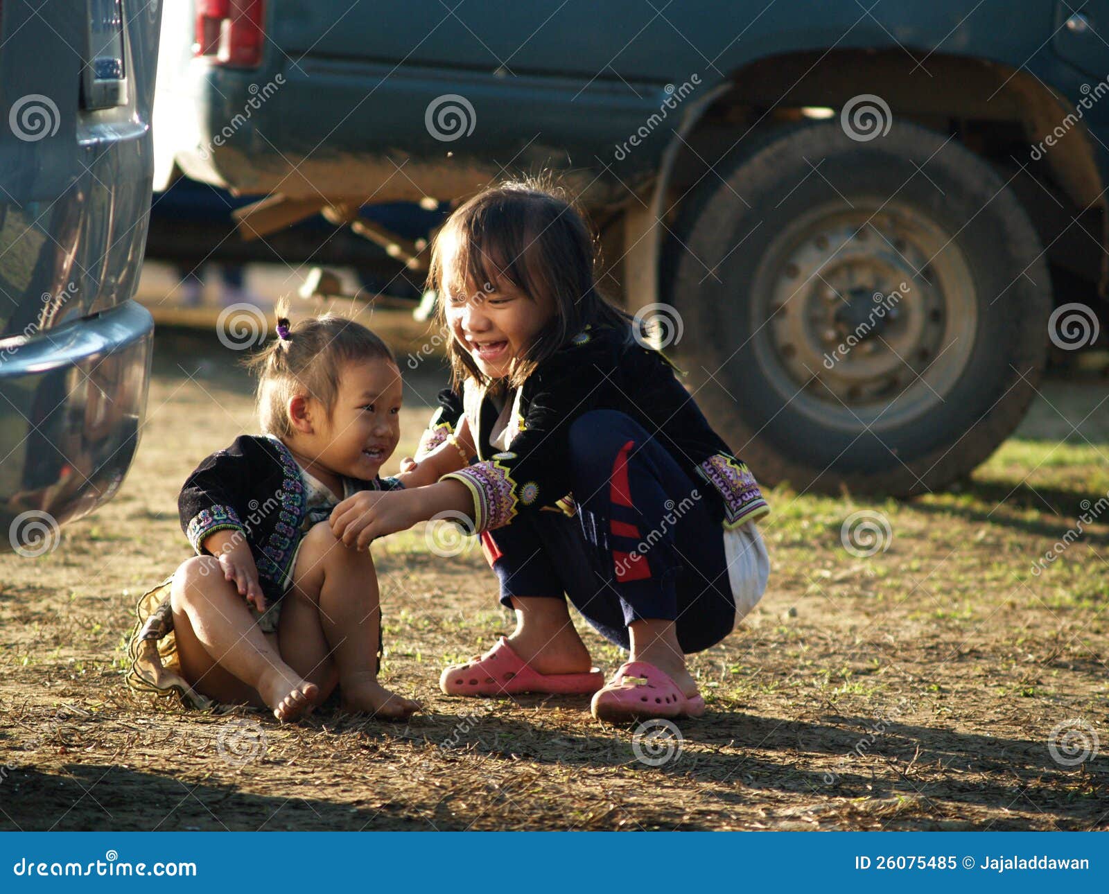 Happy Poor Children editorial image. Image of friends - 26075485