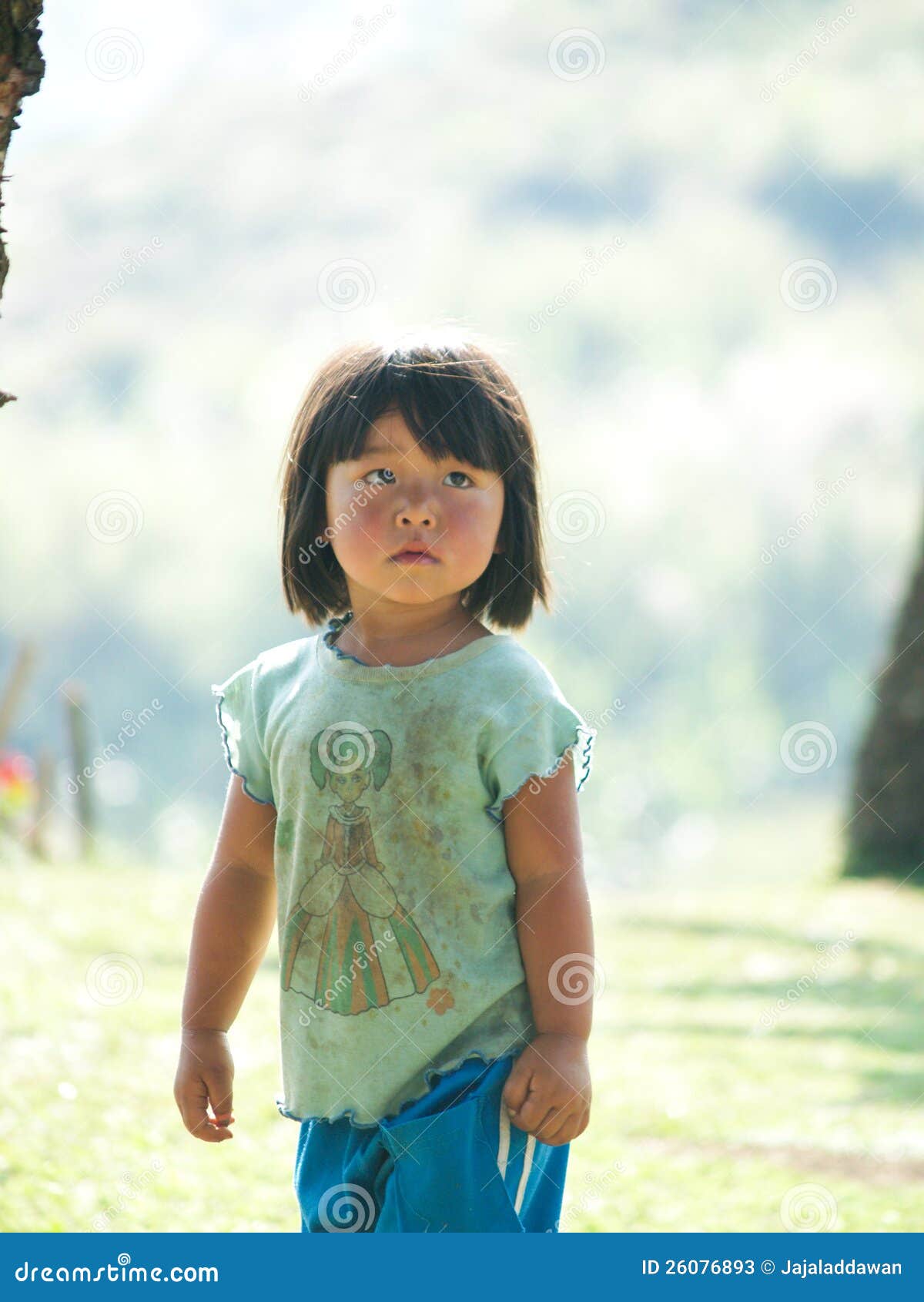 Happy Poor Children editorial stock photo. Image of kindergarten - 26076893