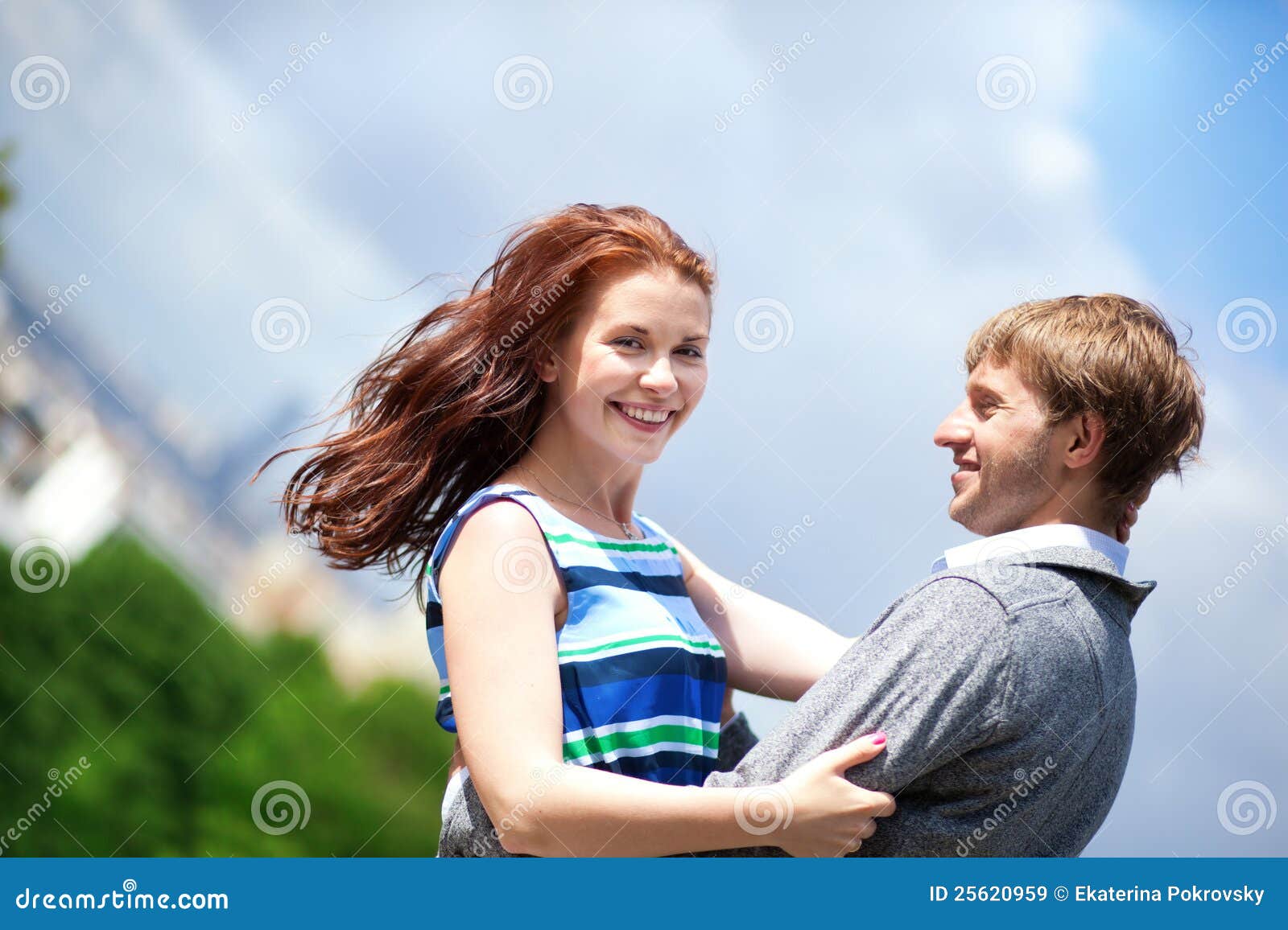Happy Positive Romantic Loving Couple is Hugging Stock Image - Image of ...