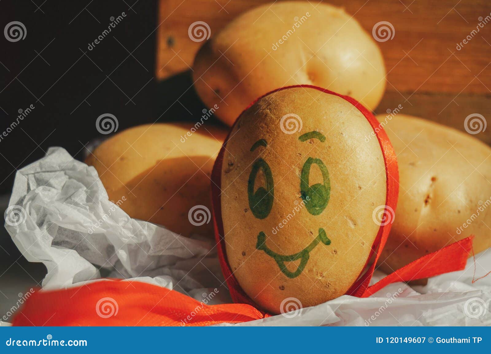 HAPPY POTATOES stock image. Image of smiling, happiness - 120149607