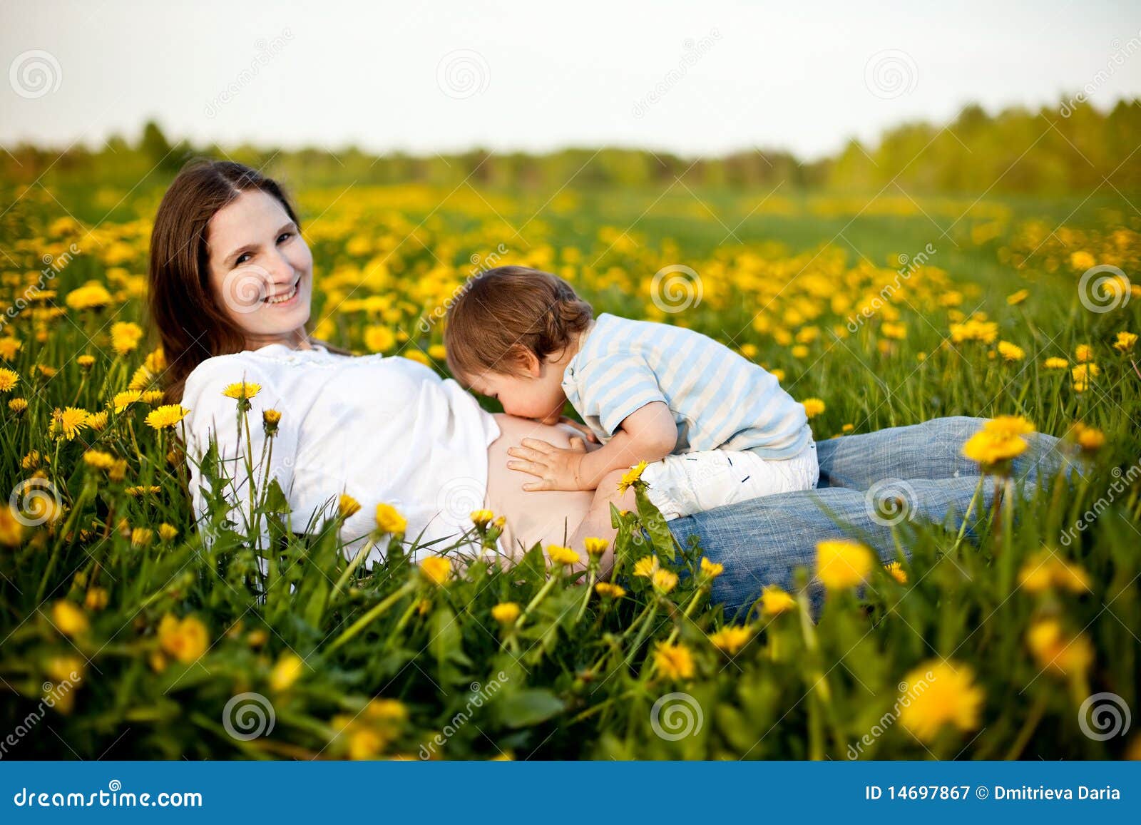 Happy pregnancy stock image. Image of abdomen, family - 14697867