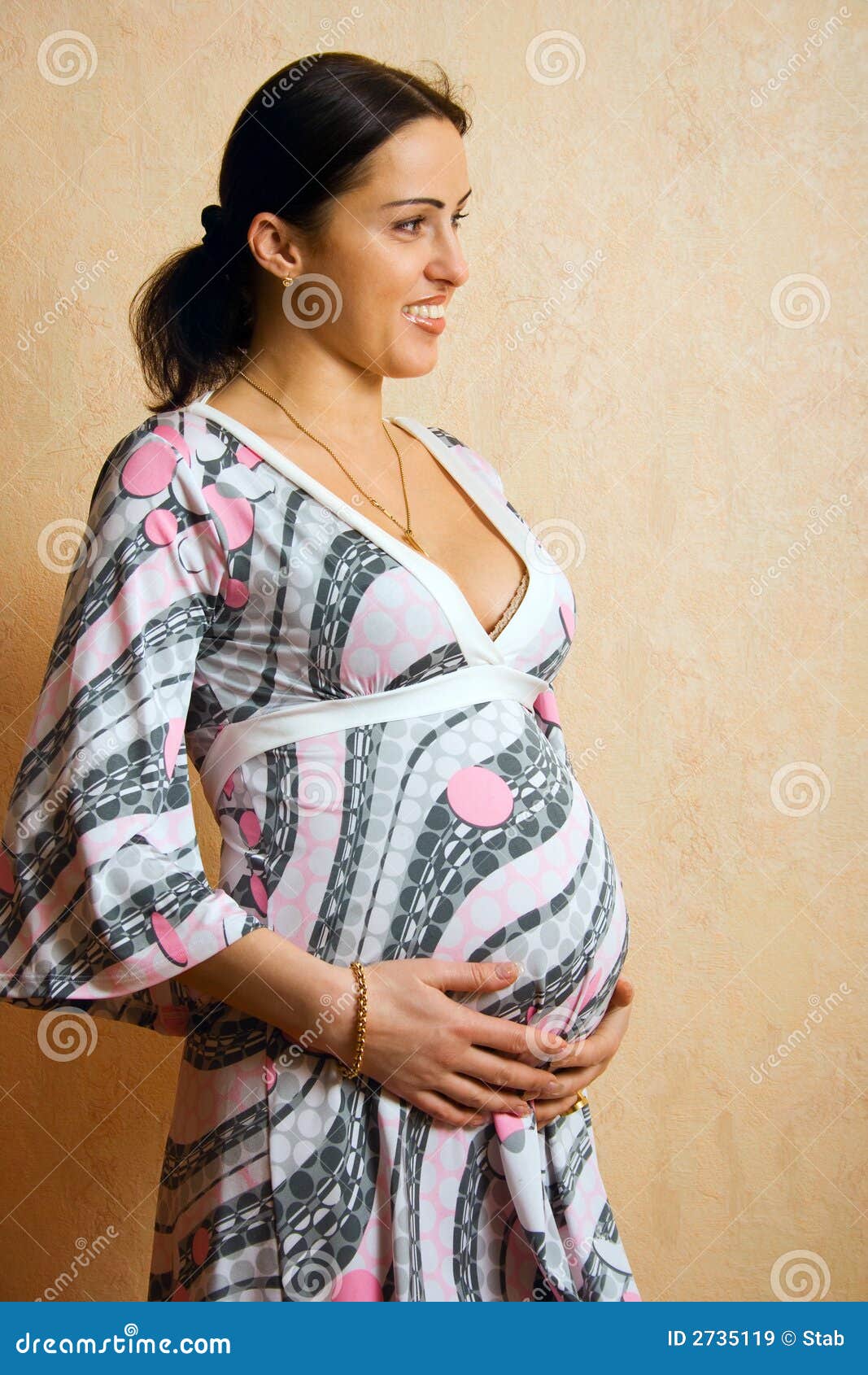 Happy pregnancy women stock image. Image of maternity - 2735119