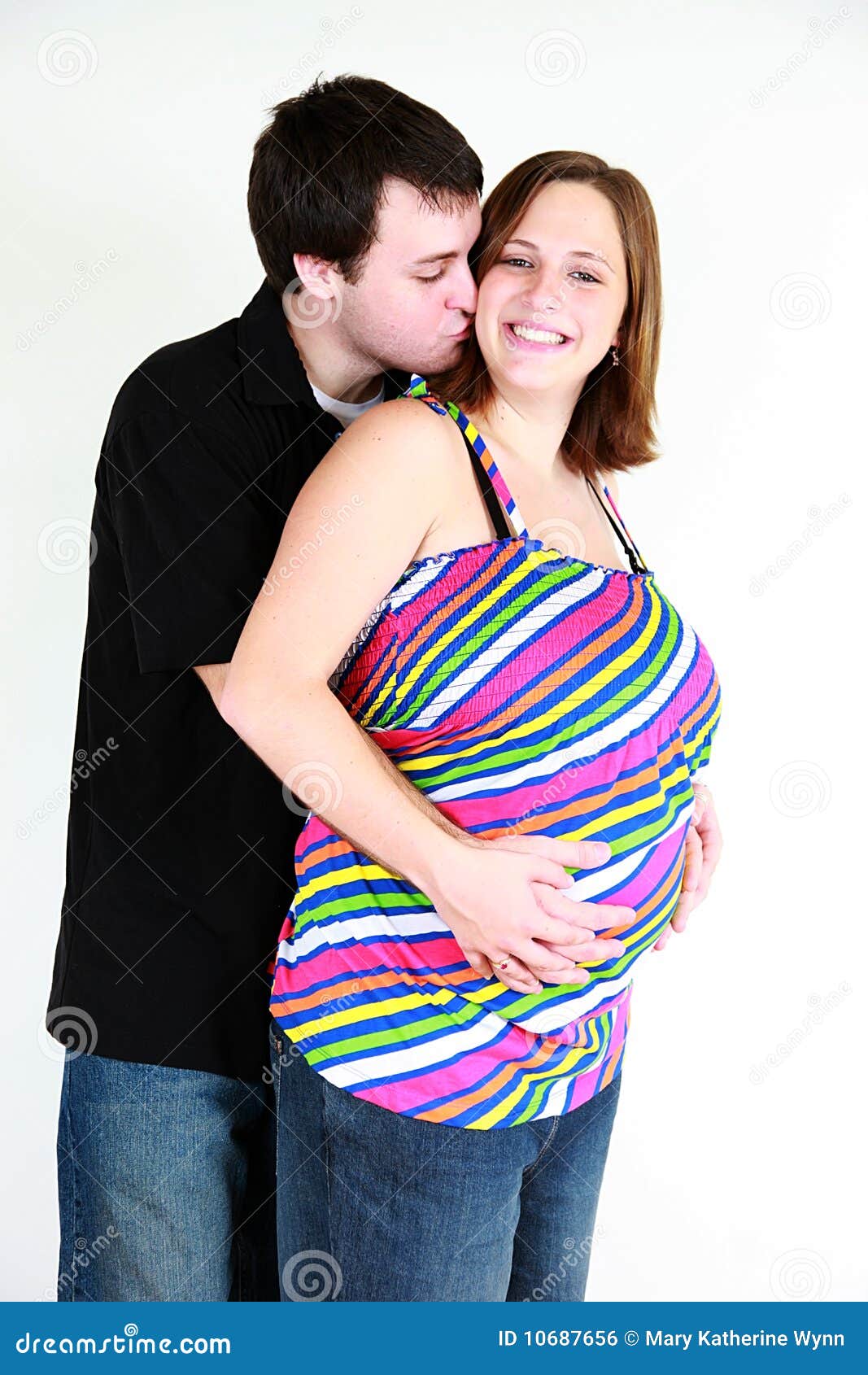 Happy pregnant couple stock photo. Image of husband, parenthood - 10687656