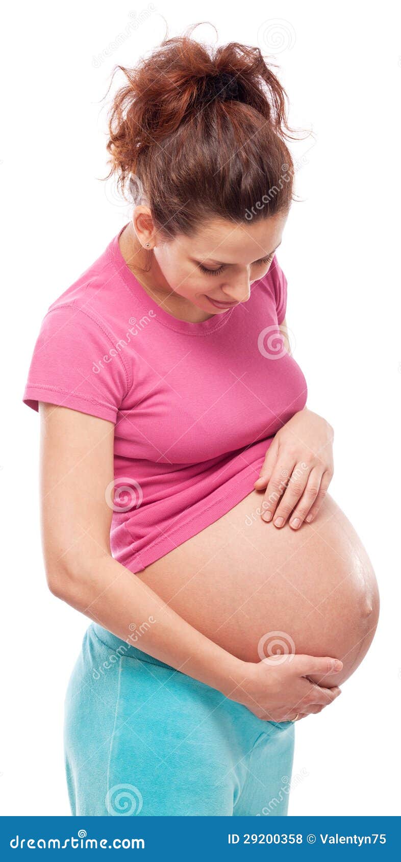 Happy pregnant woman. stock photo. Image of parenting - 29200358