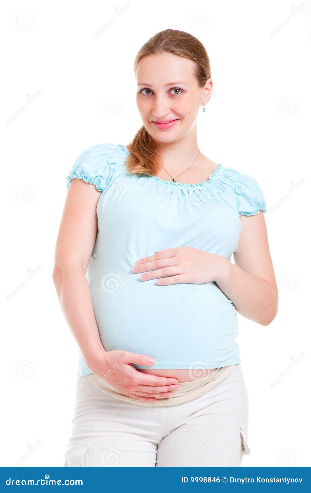 Happy pregnant woman stock photo. Image of future, family - 9998846