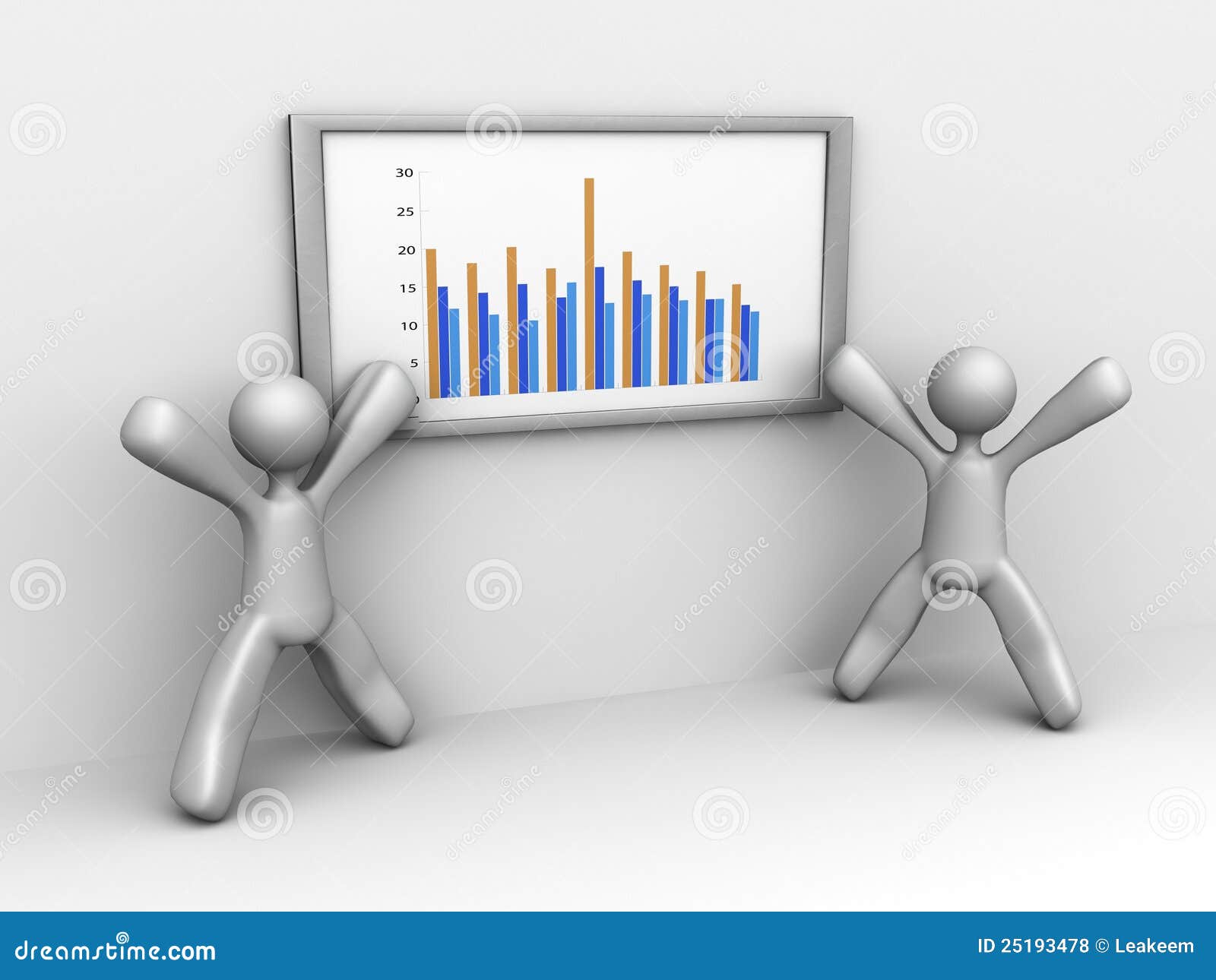 Happy Presentation stock illustration. Illustration of happy - 25193478