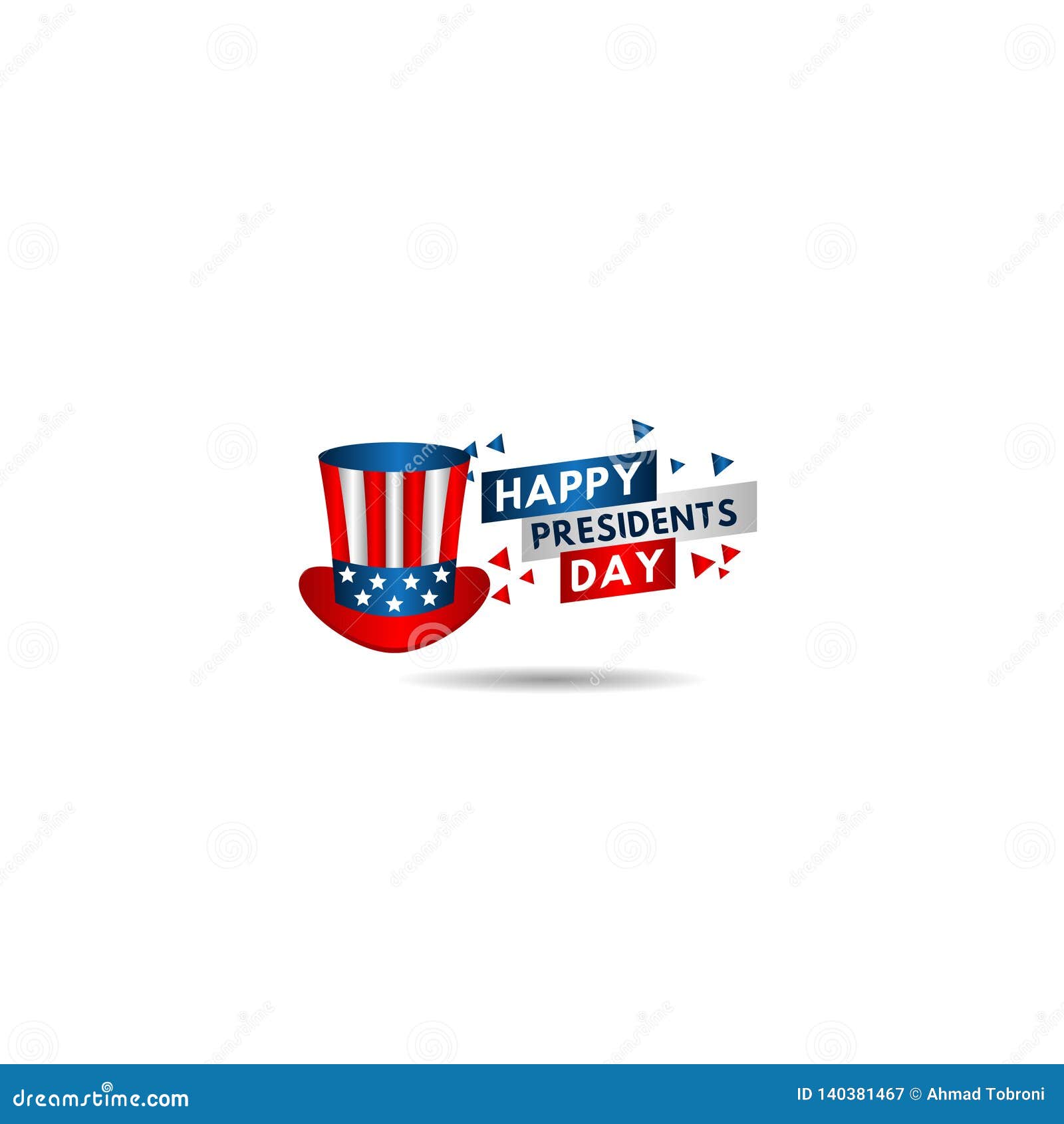 Happy Presidents Day Vector Template Design Illustration Stock Vector ...
