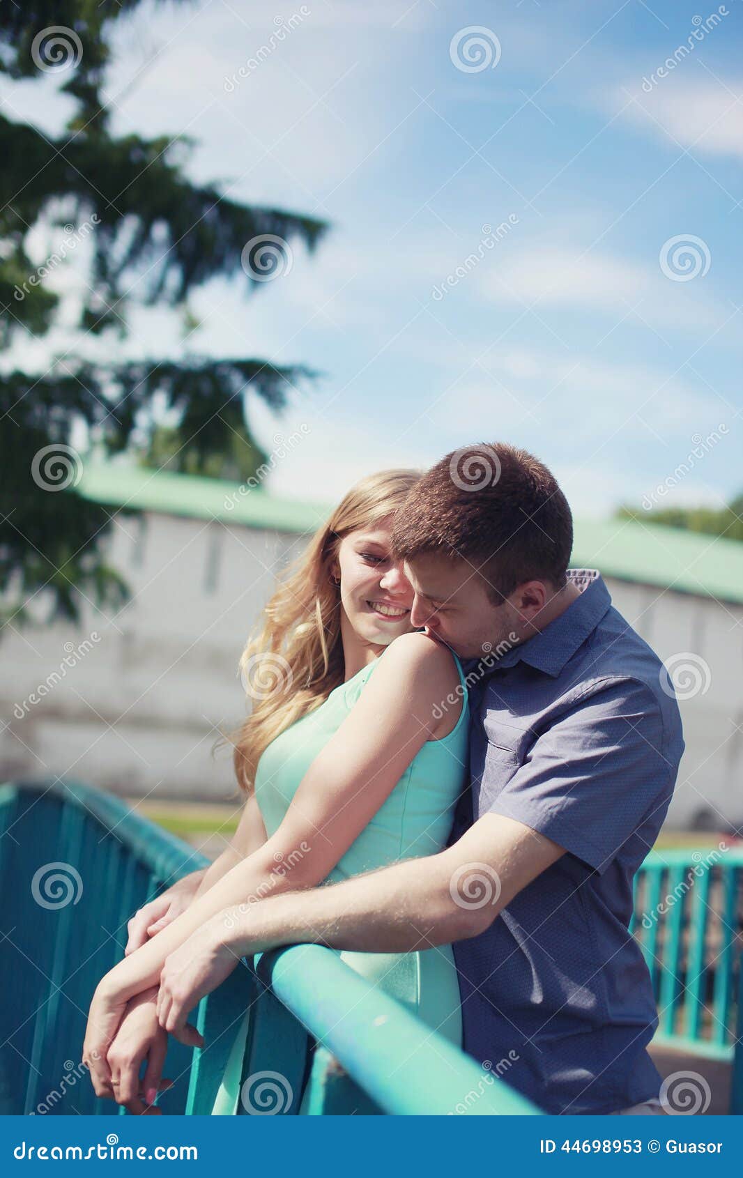 Happy pretty couple stock image. Image of flirting, kiss - 44698953