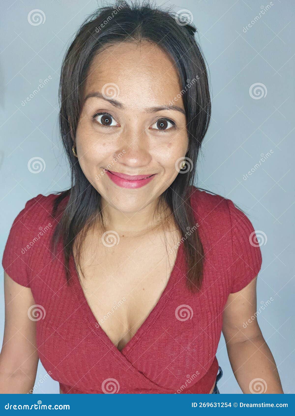 A Happy Pretty Minority Female Isolated Stock Photo - Image of ...