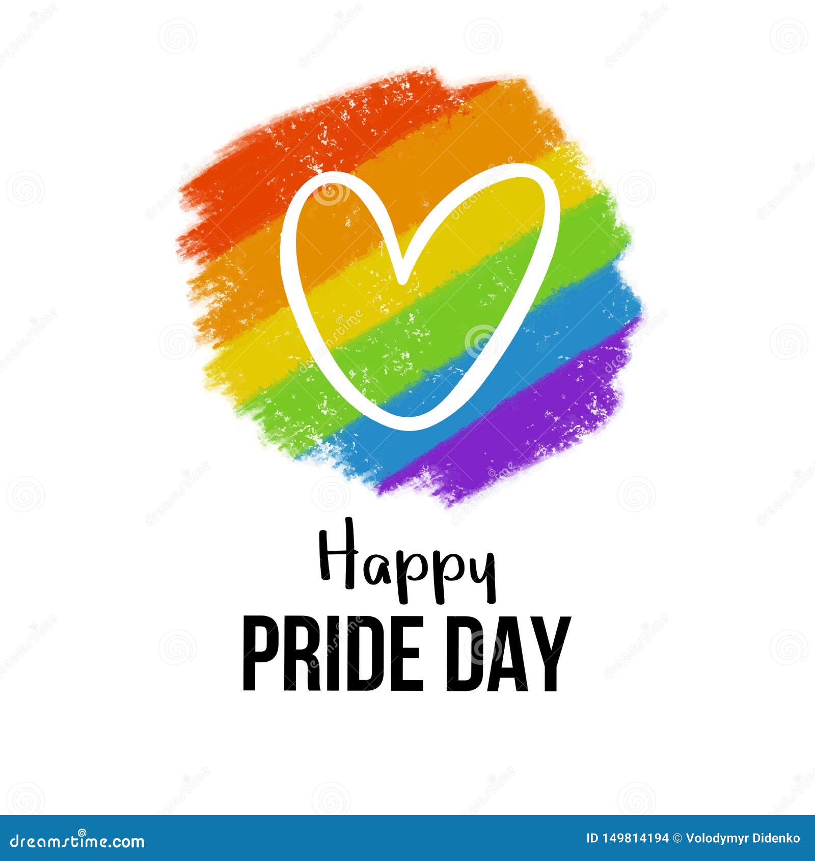 Happy Pride Day with Big Heart on LGBT Community Color Background. Gay ... Happy Pride Day with Big Heart on LGBT Community Color Background. Gay ...