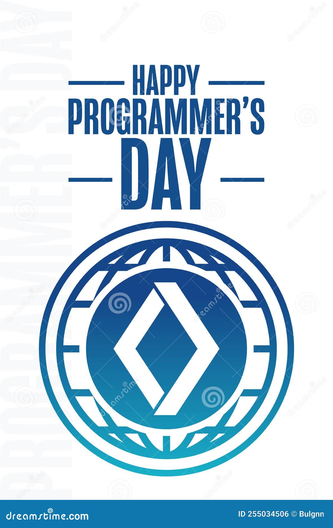 Happy Programmers Day Holiday Concept Template For Background Banner
