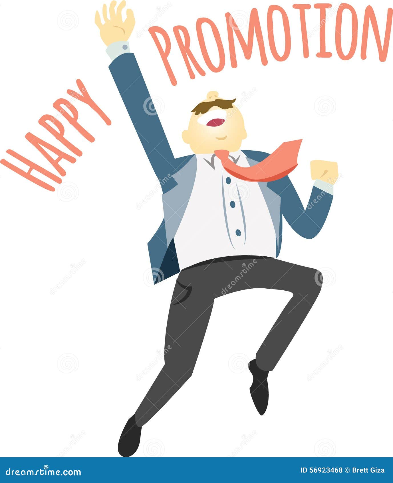 Happy Promotion stock vector. Illustration of jump, people - 56923468