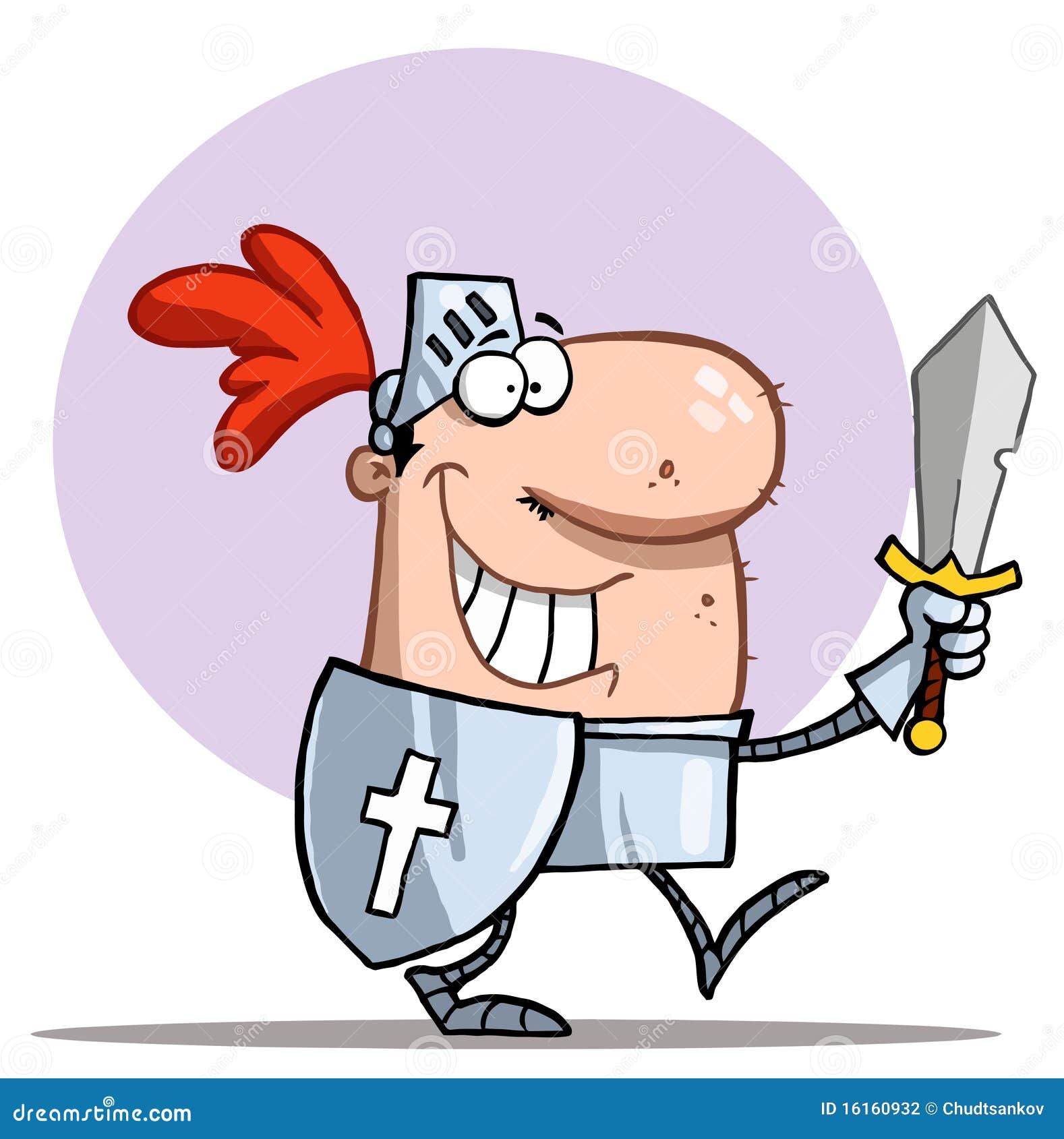 Happy proud knight stock vector. Illustration of knighthood - 16160932