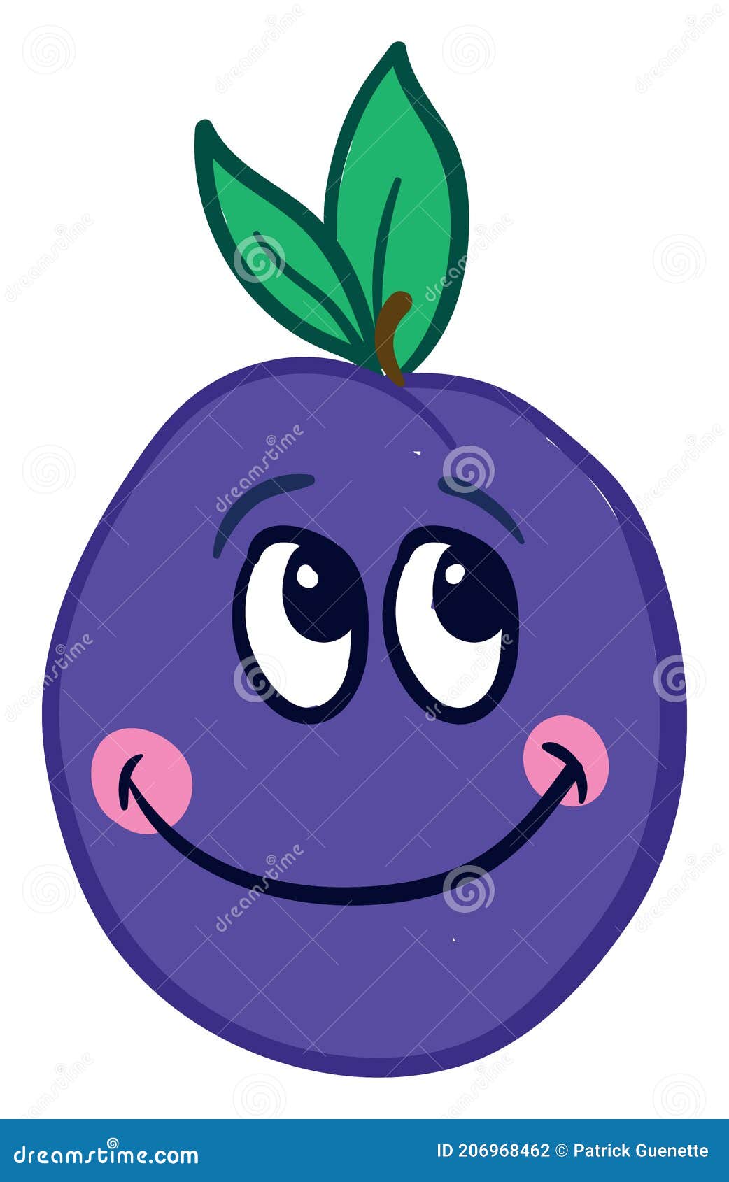 Happy Prunes, Illustration, Vector Stock Vector - Illustration of ...