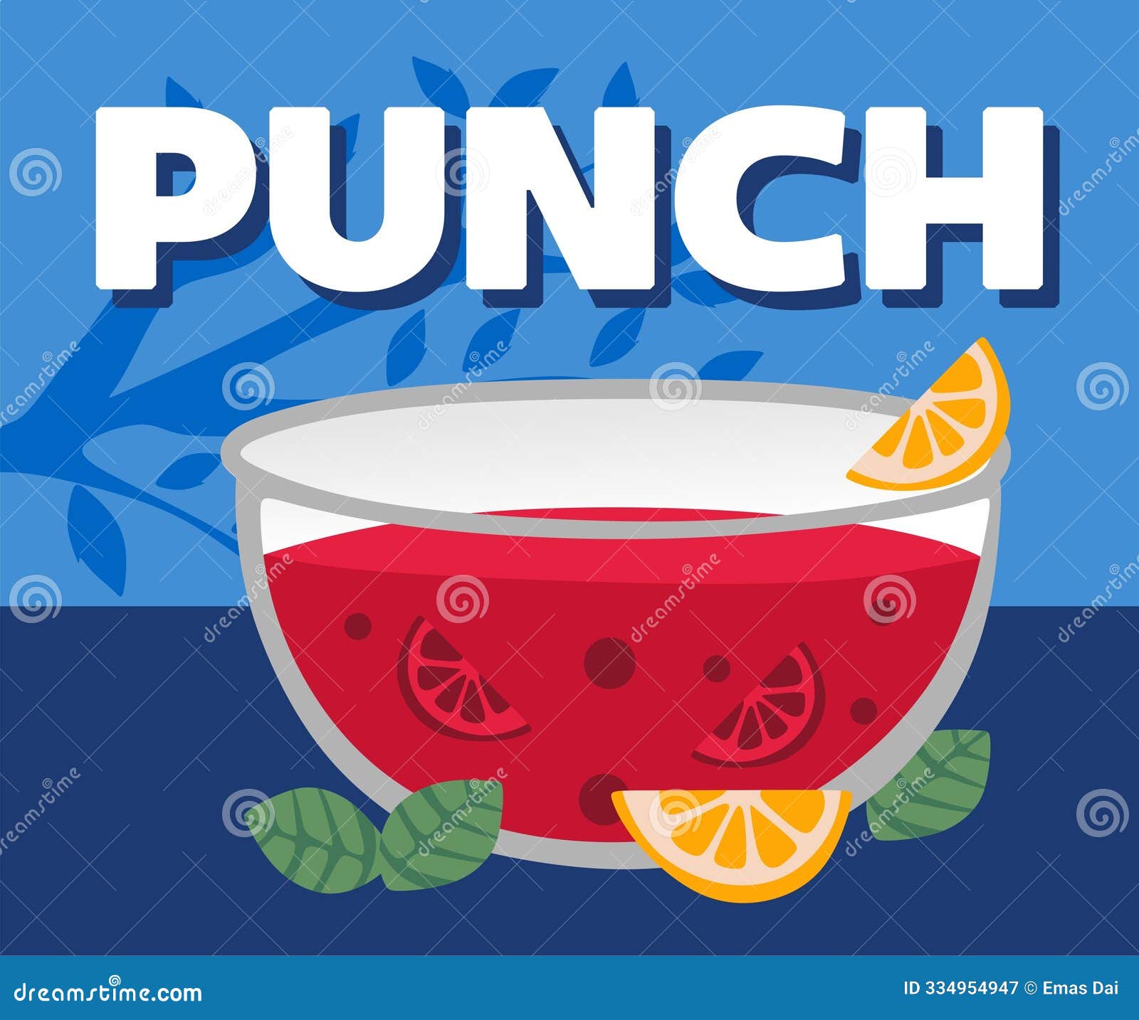 Happy Punch Day with Delicious Punch Drinks Stock Illustration ...