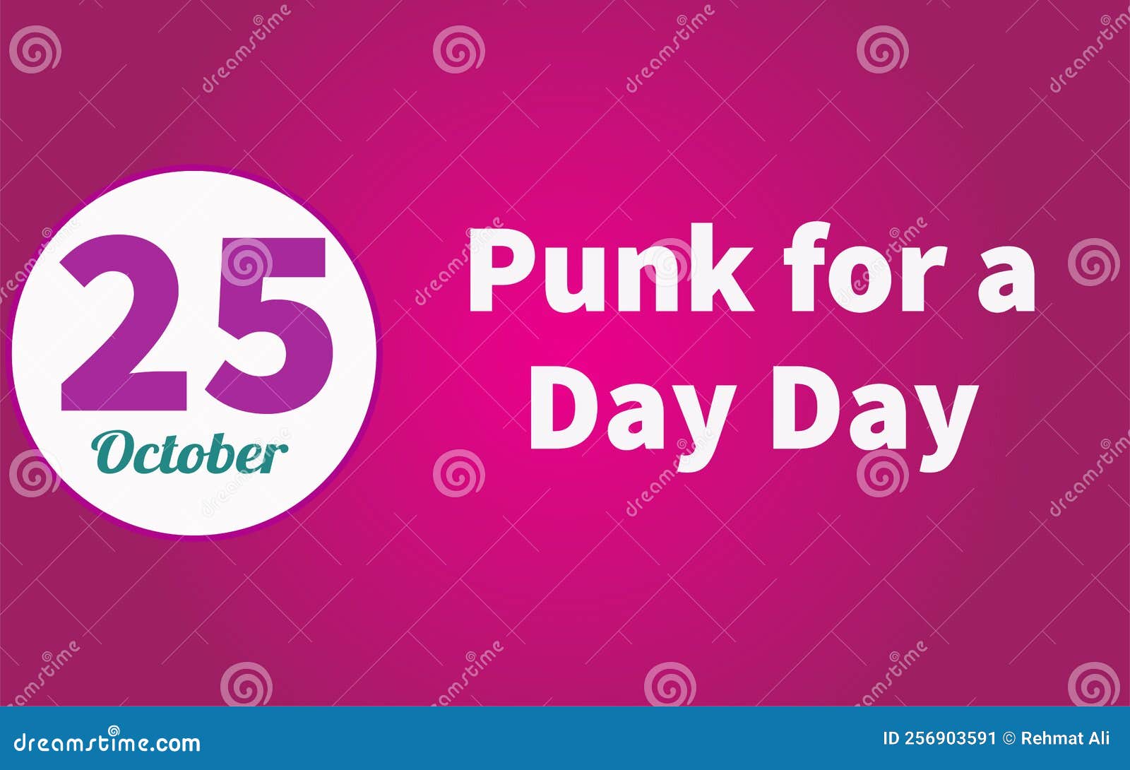 Happy Punk for a Day Day, October 25. Calendar of October Retro Text ...